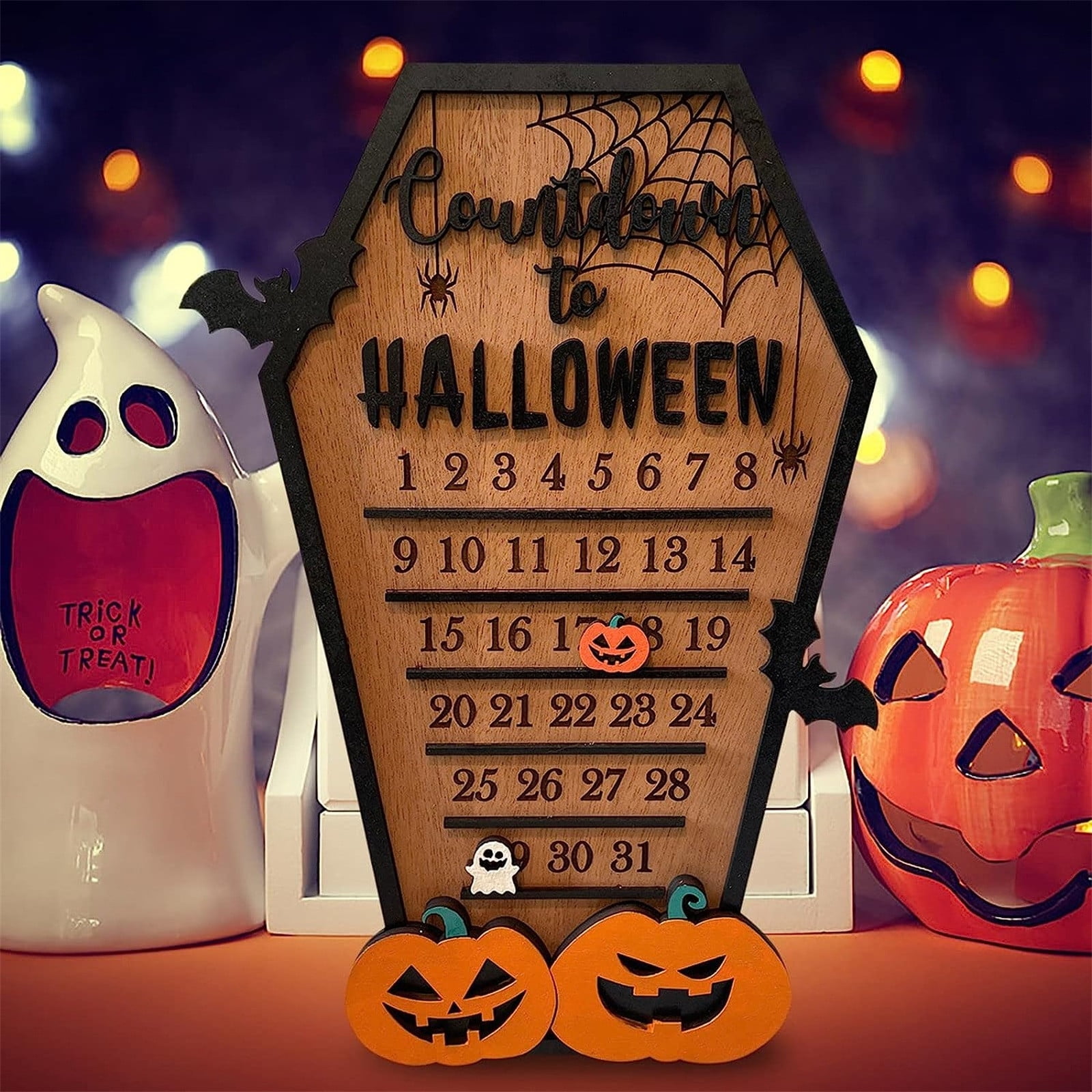 HeaCare 2024 Halloween Calendar Countdown Halloween Decor, Pumpkin ...