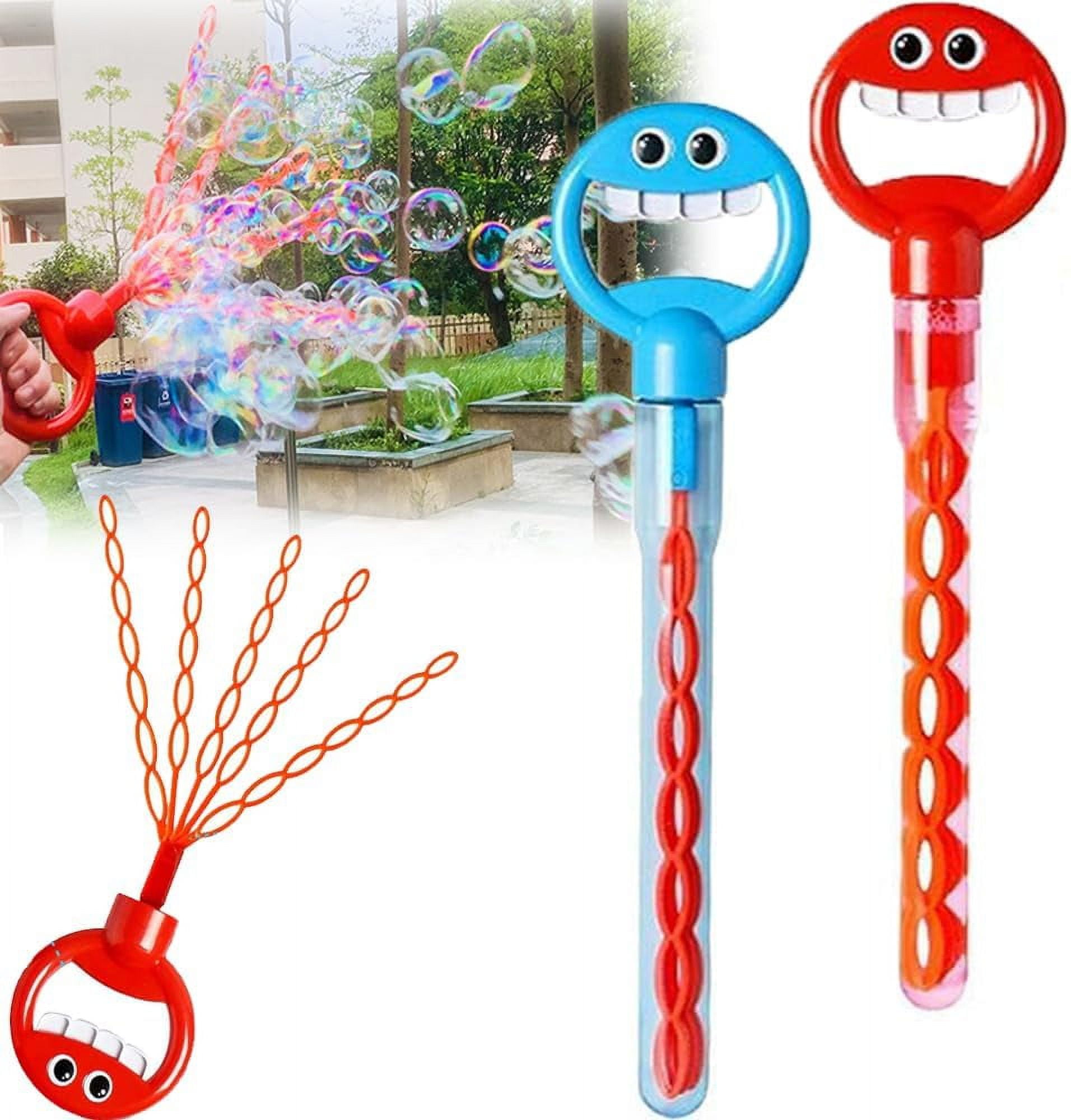 HeaCare 2024 Smiling Face Bubble Wand, 32 Hole Smiling Face Bubble ...