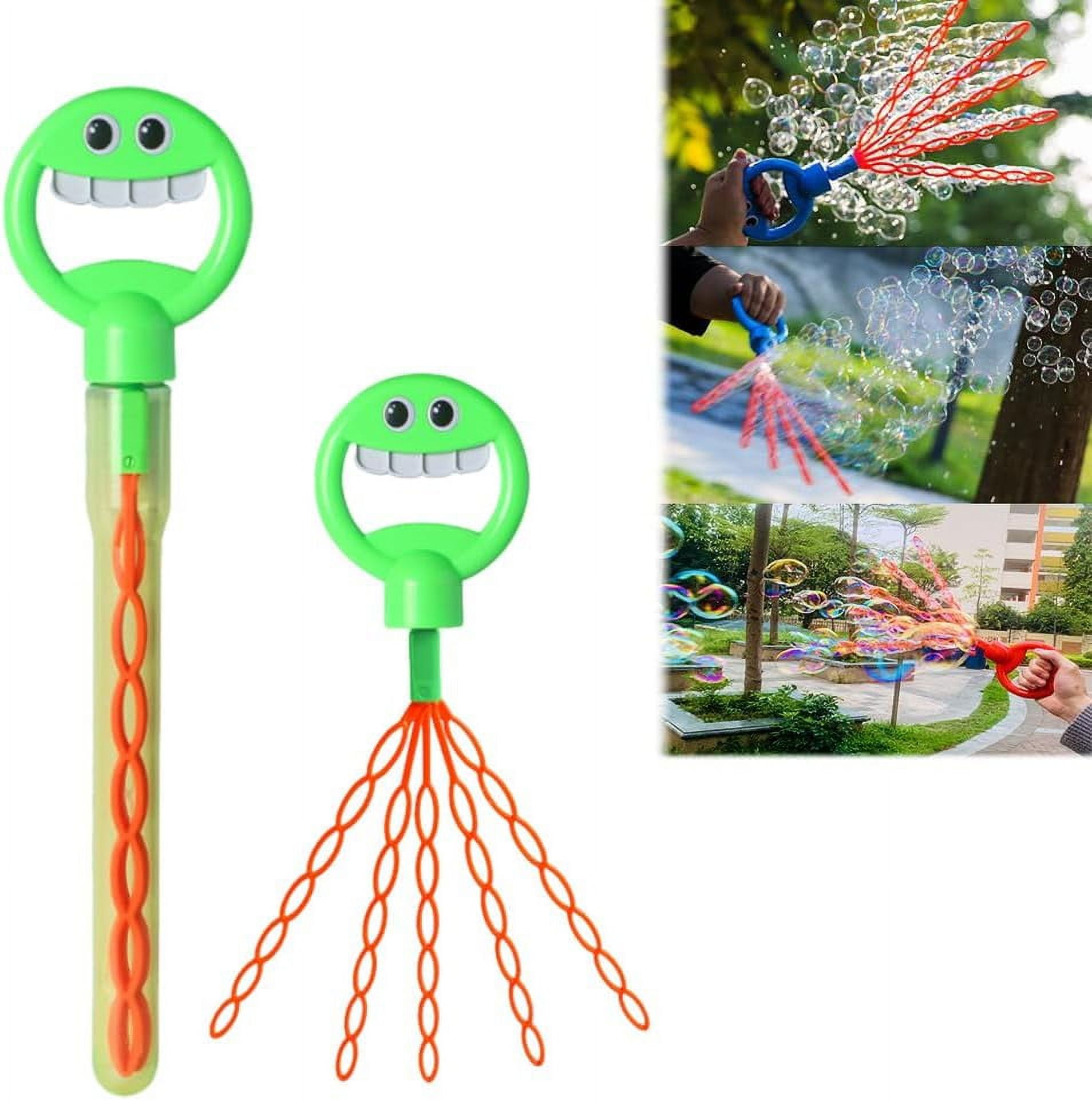 HeaCare 32 Hole Smiling Face Bubble Stick, 2024 Bubble Wand Toys ...