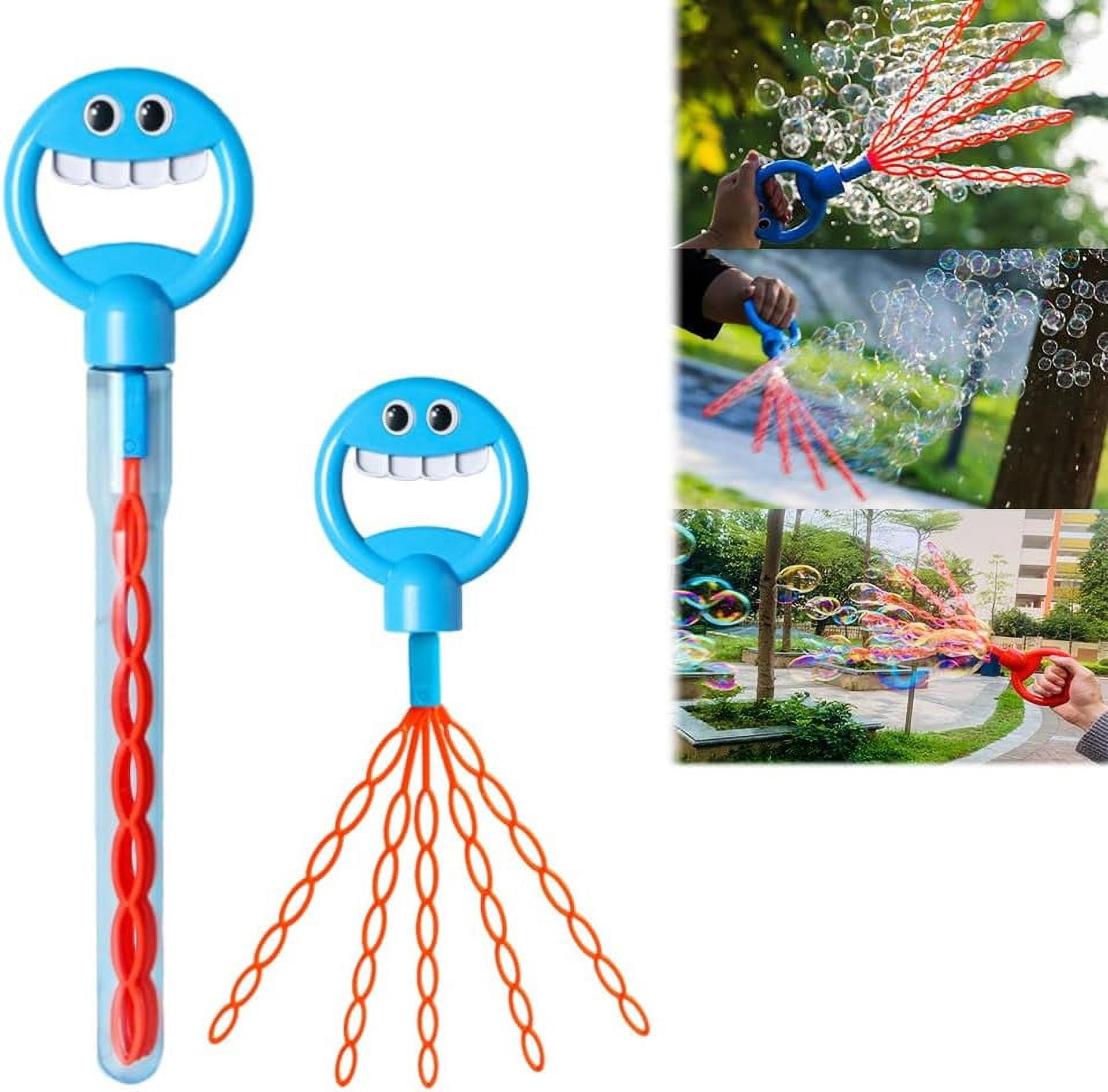 HeaCare 32 Hole Smiling Face Bubble Stick, 2024 Bubble Wand Toys ...