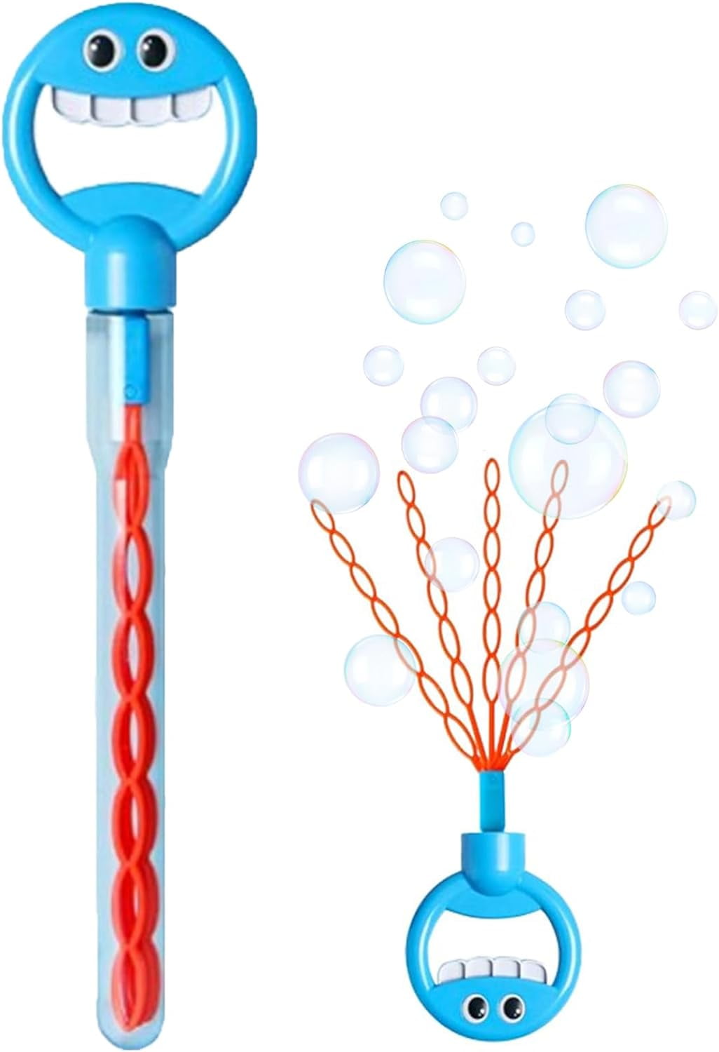 HeaCare 32 Hole Smiling Face Bubble Stick with Bubbles Refill - 5 Claw ...