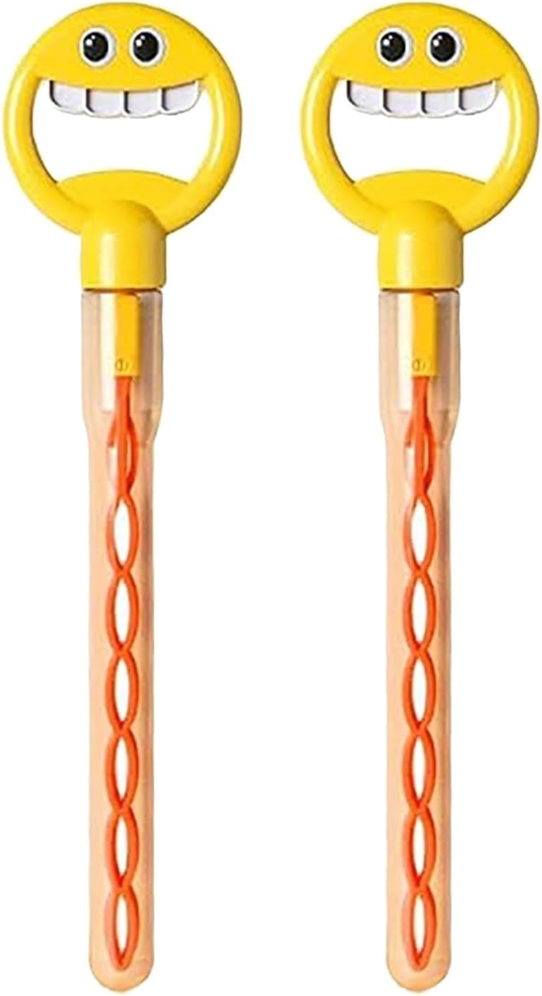 HeaCare 32 Hole Smiling Face Bubble Wands Bulk, Cute Five Claw Bubble ...