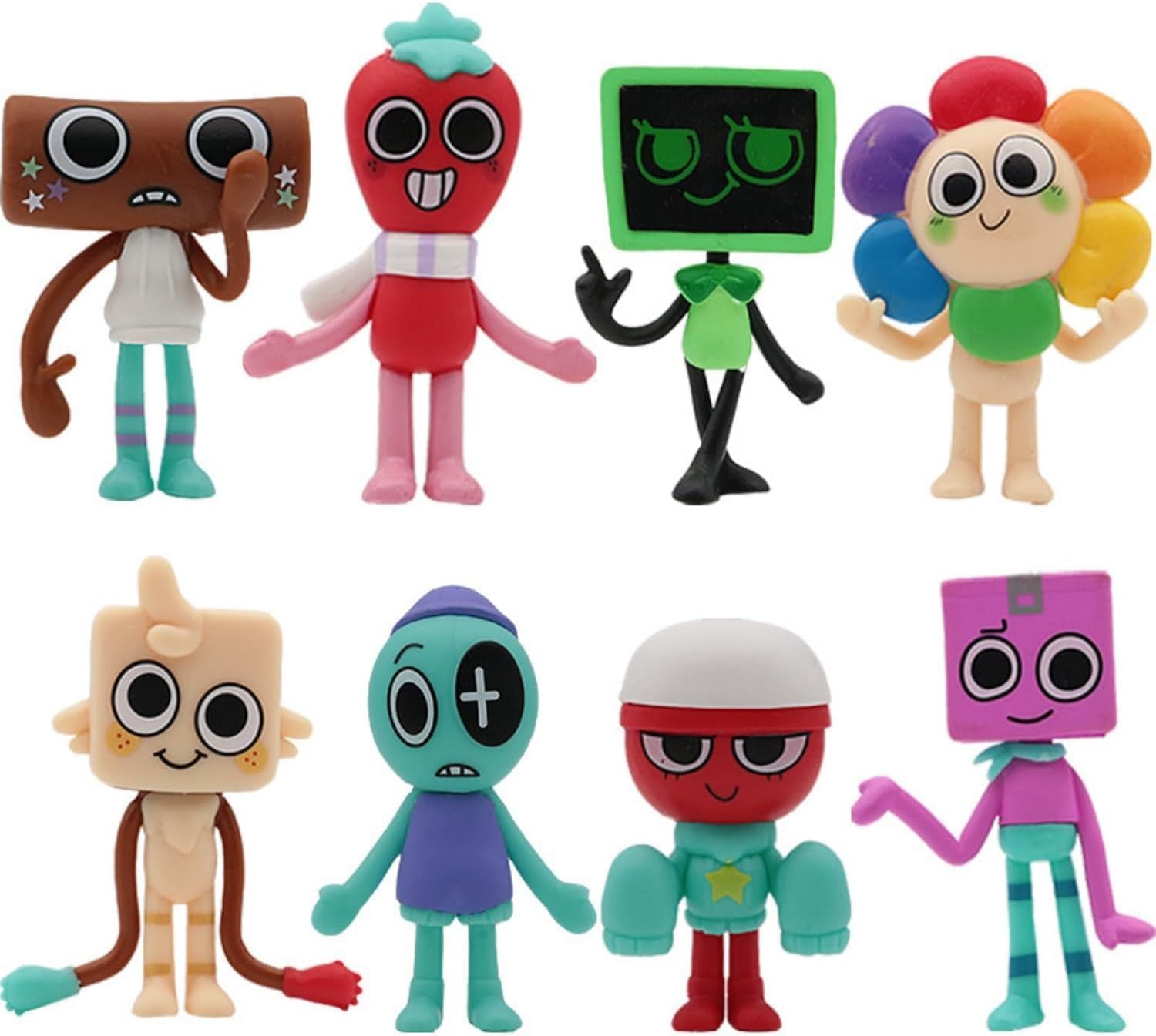 HeaCare 8-12pcs Dandy's World Figures Toys, Dandy/Goob/Vee/Sprout/Astro ...