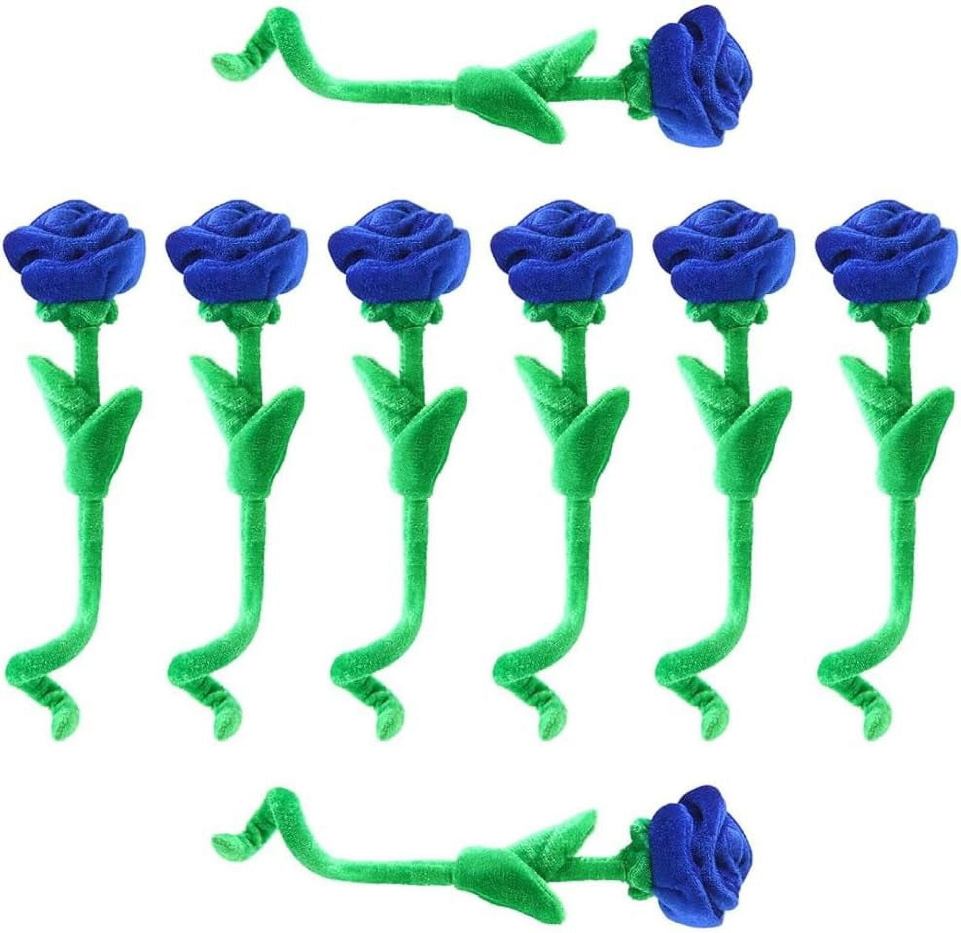 HeaCare 8PCS Plush Rose Flower Graduation Flower Bendable Stems Plush ...