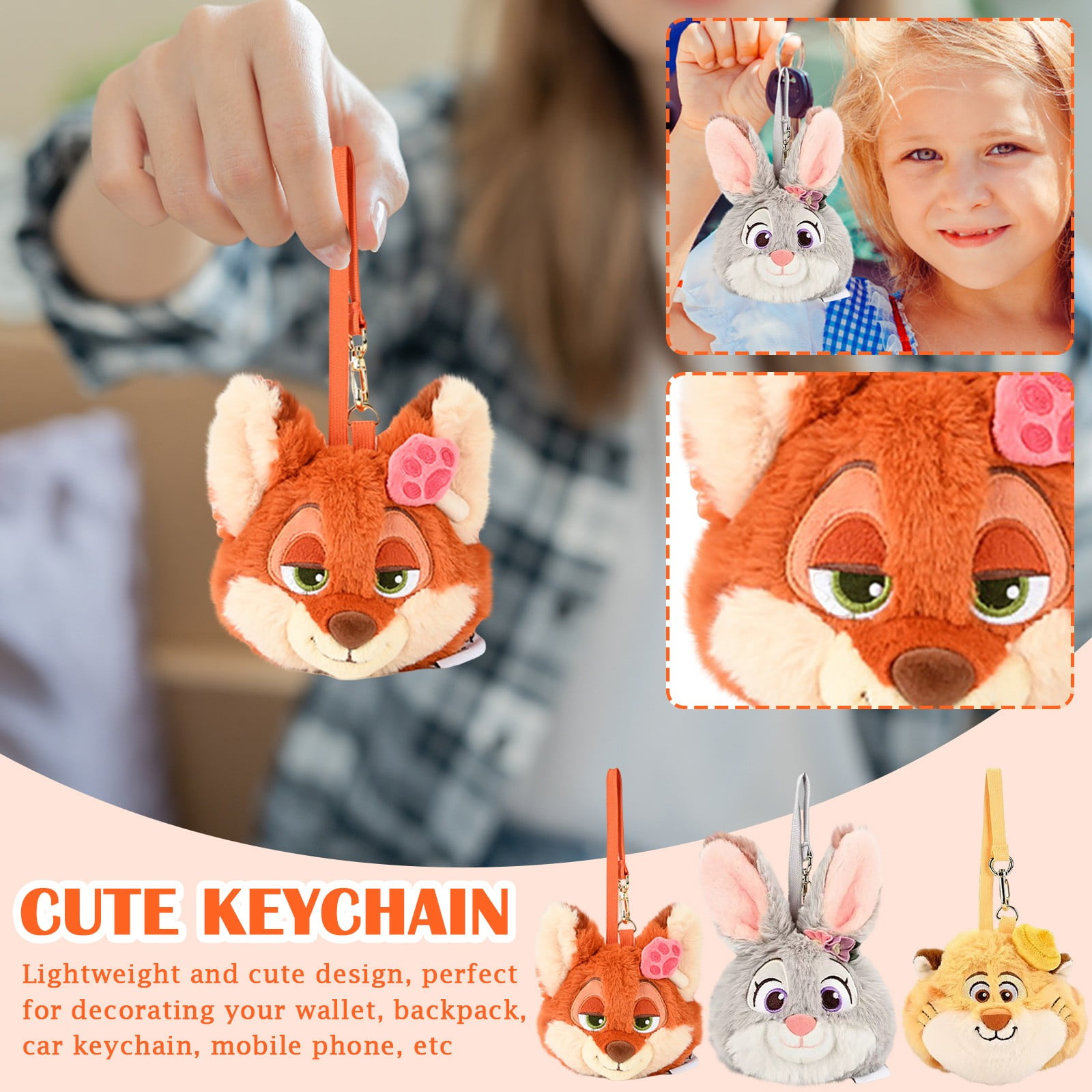 HeaCare Anime Zootopia Coin Purse for Women 3PC Set - Mini Plushie ...