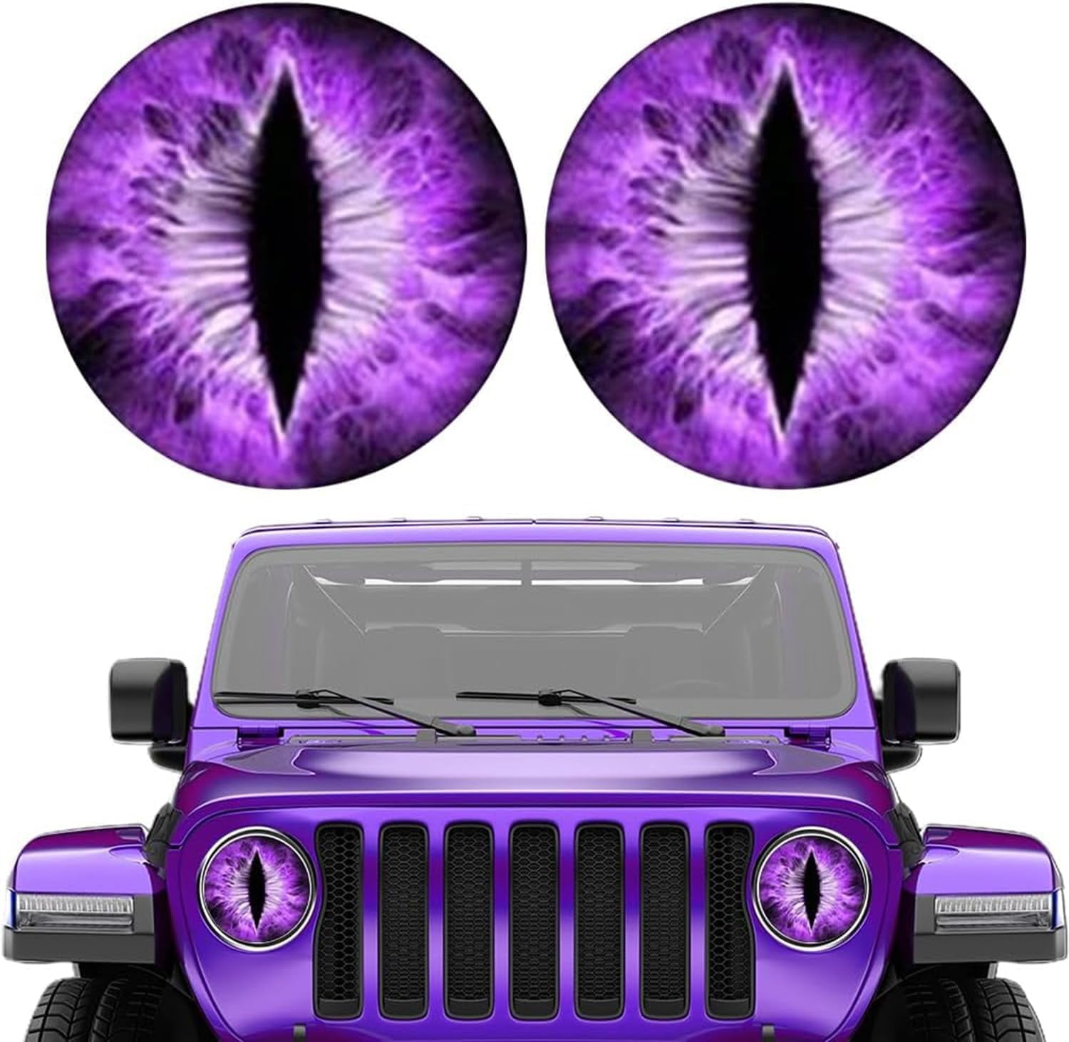 HeaCare Beast Eyes Headlight Decals Pair, Eye Decals for Jeep ...