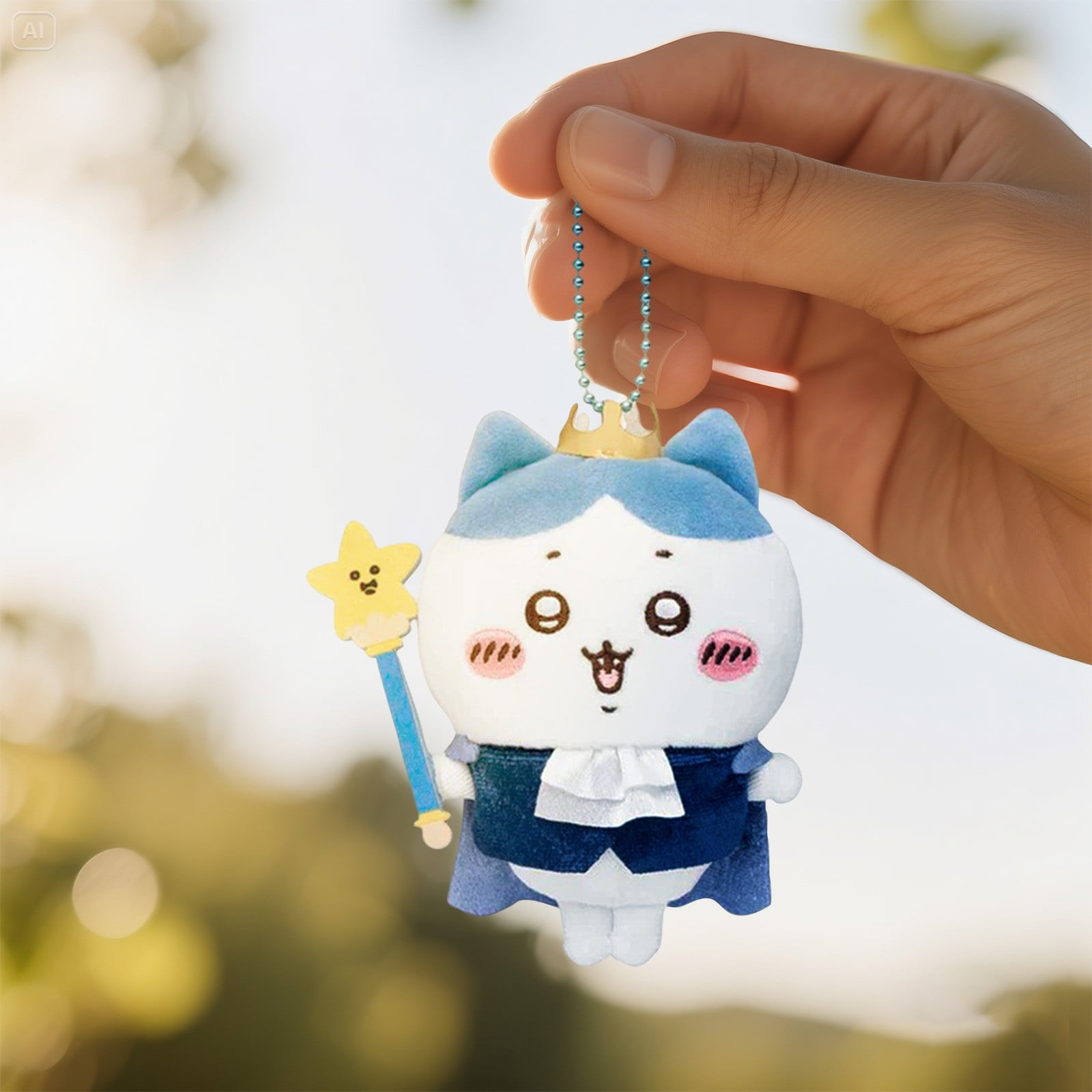 HeaCare Birthday Magic Series Hachiware Keychain: Kawaii Plushie ...