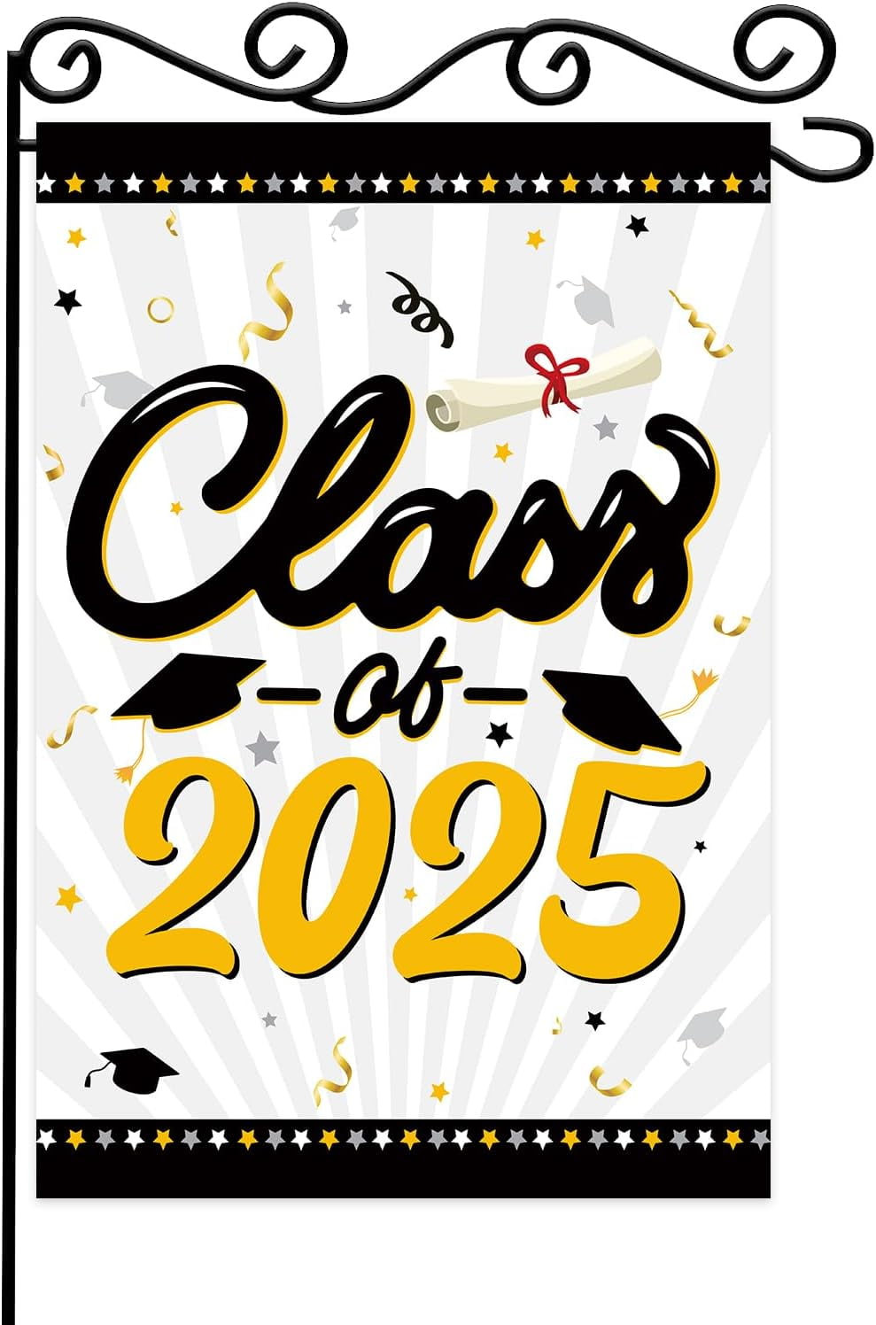 HeaCare Congrats Graduation Garden Flag,Graduates Caps Diploma Ceremony ...