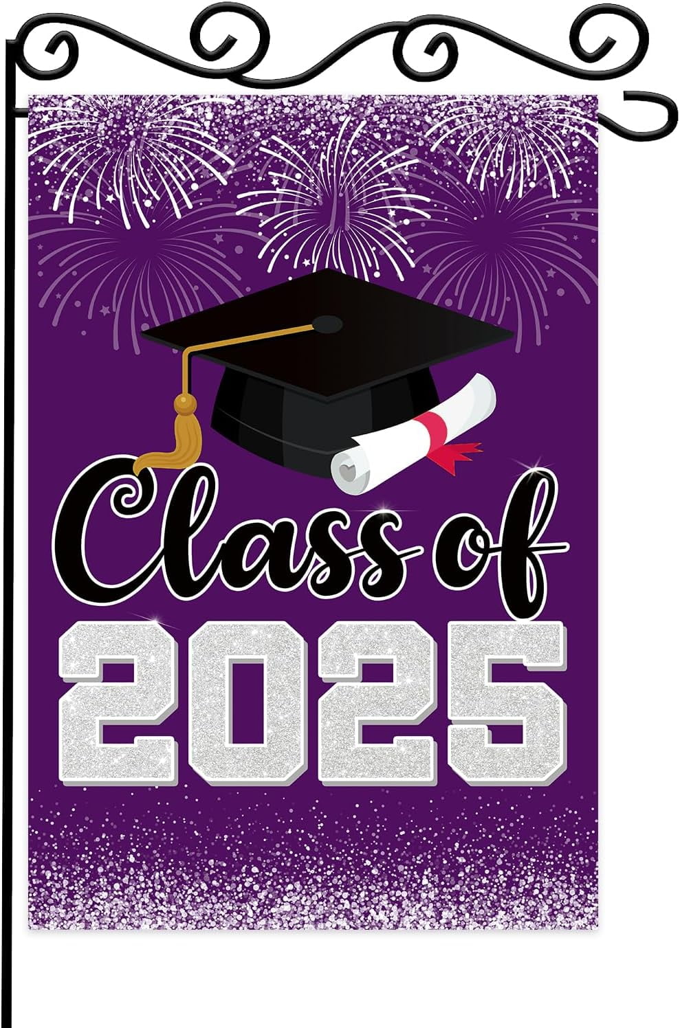 HeaCare Congrats Graduation Garden Flag,Graduates Caps Diploma Ceremony ...