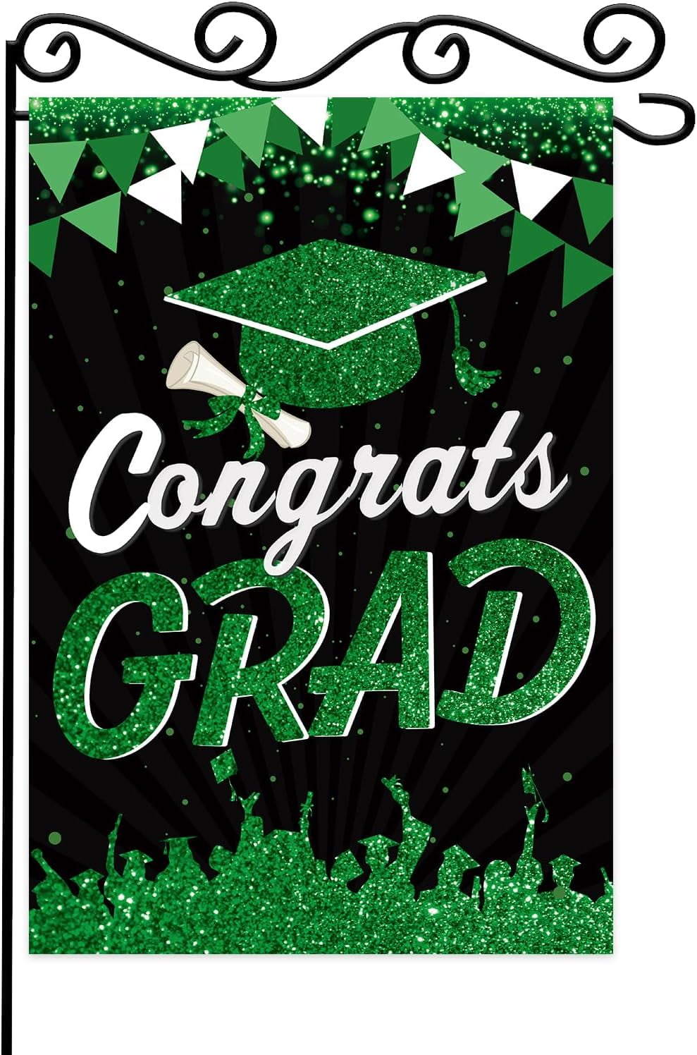 HeaCare Congrats Graduation Garden Flag,Graduates Caps Diploma Ceremony ...