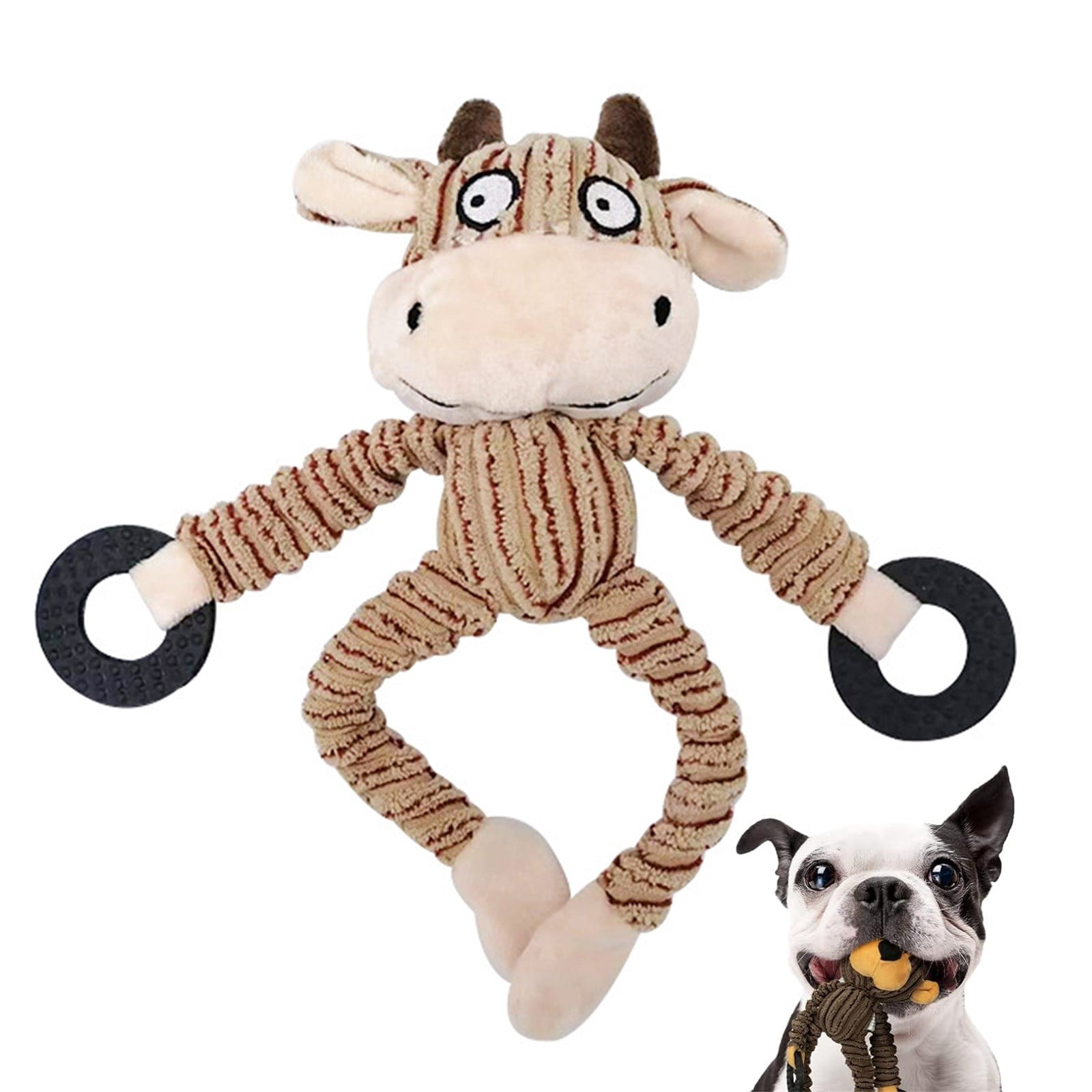 HeaCare Squeaky Puppy Toy - Teething Relief, Washable Soft Rubber Rings ...