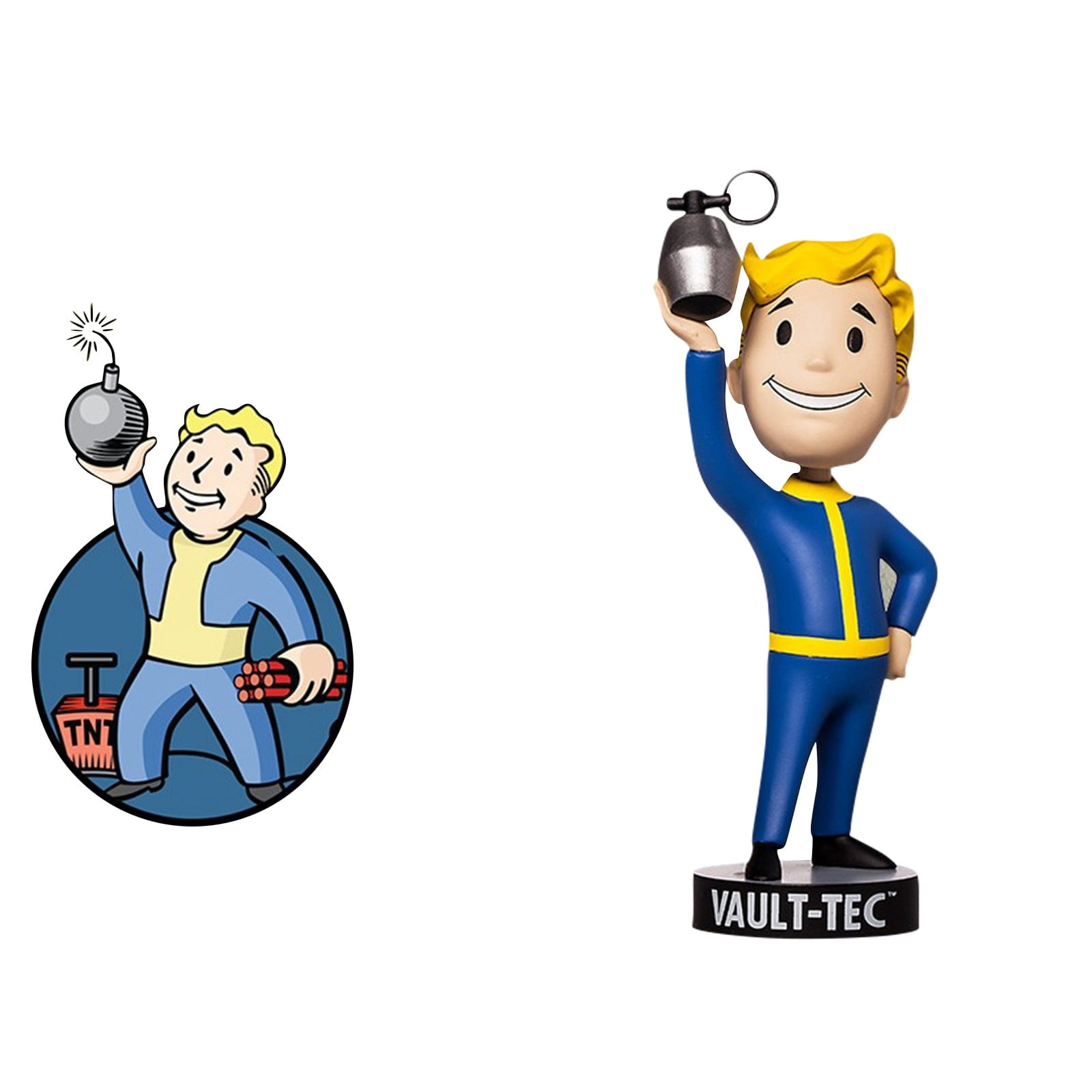 HeaCare Fallout Vault Boy Bobblehead Figures, 5.9" Fallout Vault Boy ...