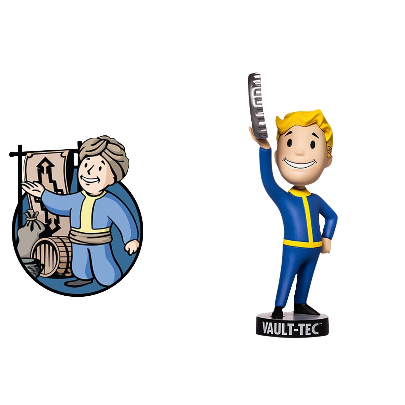 HeaCare Fallout Vault Boy Bobblehead Figures, 5.9" Fallout Vault Boy ...