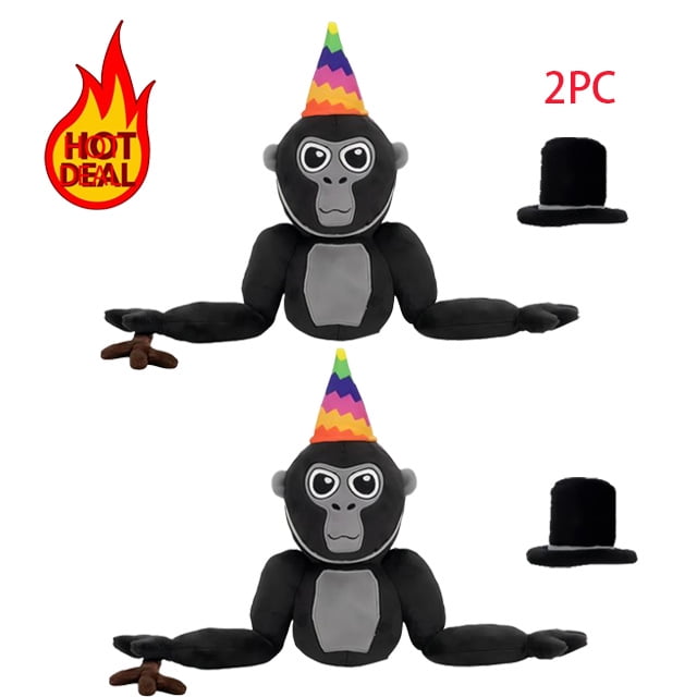 HeaCare Gorilla Plush, Gorilla Monke Plush Doll Toys, Tag Plush Figure Stuffed Animal Toys ...