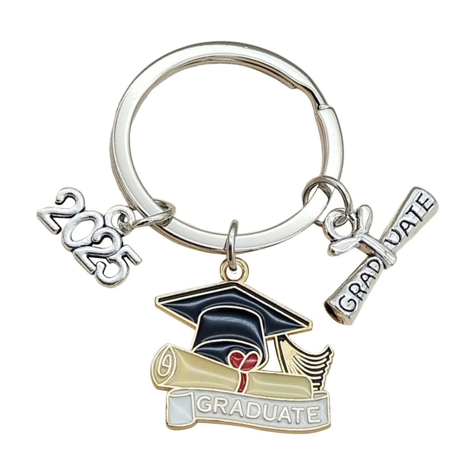 HeaCare Graduation Keychains 2025 Bachelor Hat Bouquet Scroll Decor ...