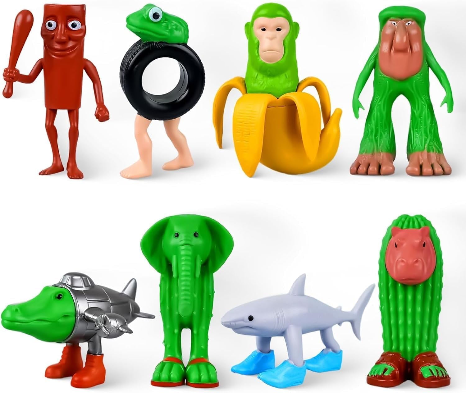 HeaCare Italian Brainrot Action Figures Set 8PCS Funny Collectible ...