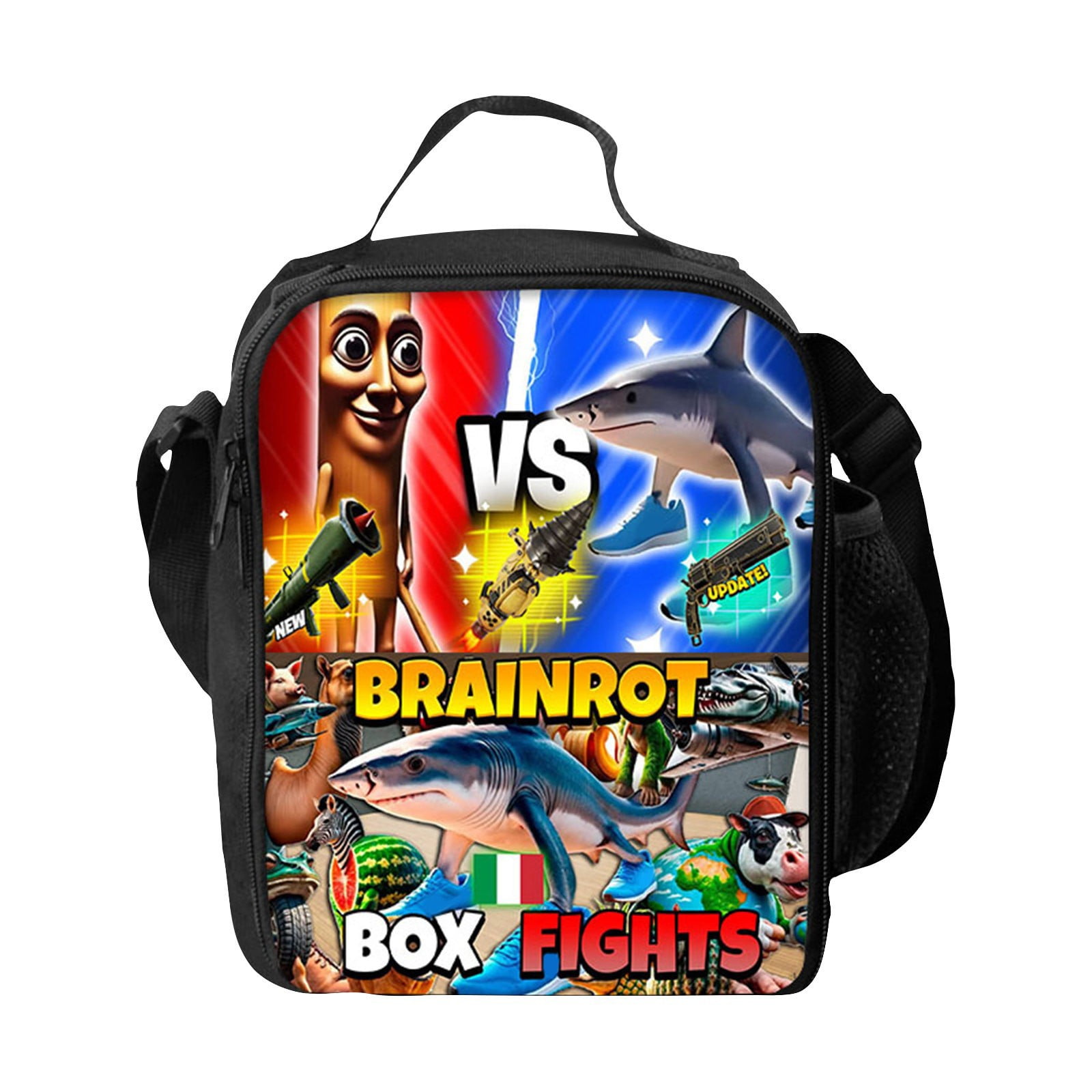 HeaCare Italian Brainrot Backpack Interesting Printed Lunch Bag 9.8 ...