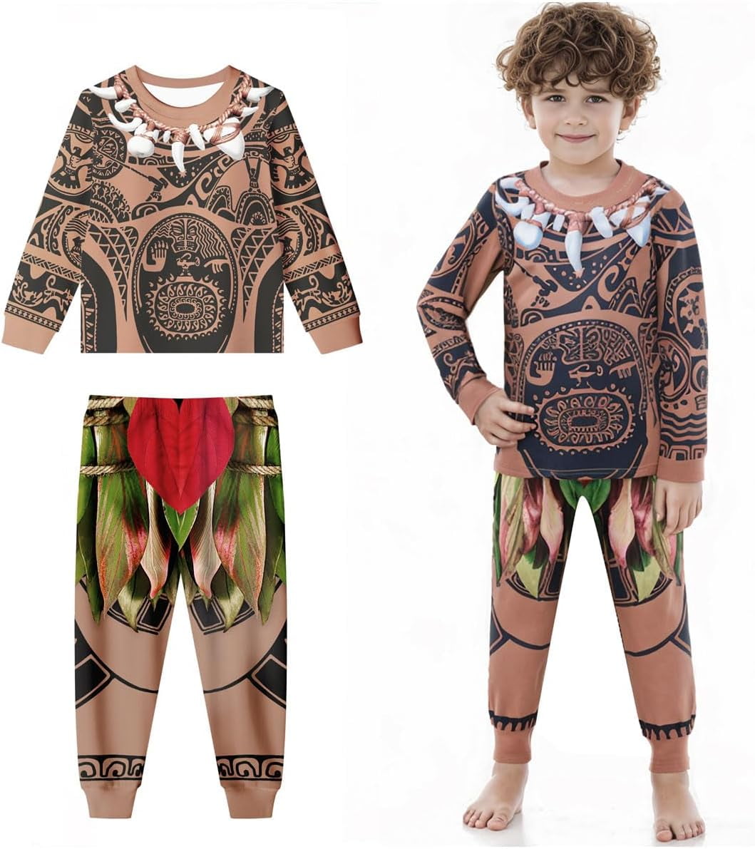 HeaCare Kids Novelty Dress Up Maui Costumes, Boys Maui Pajamas, Gifts ...