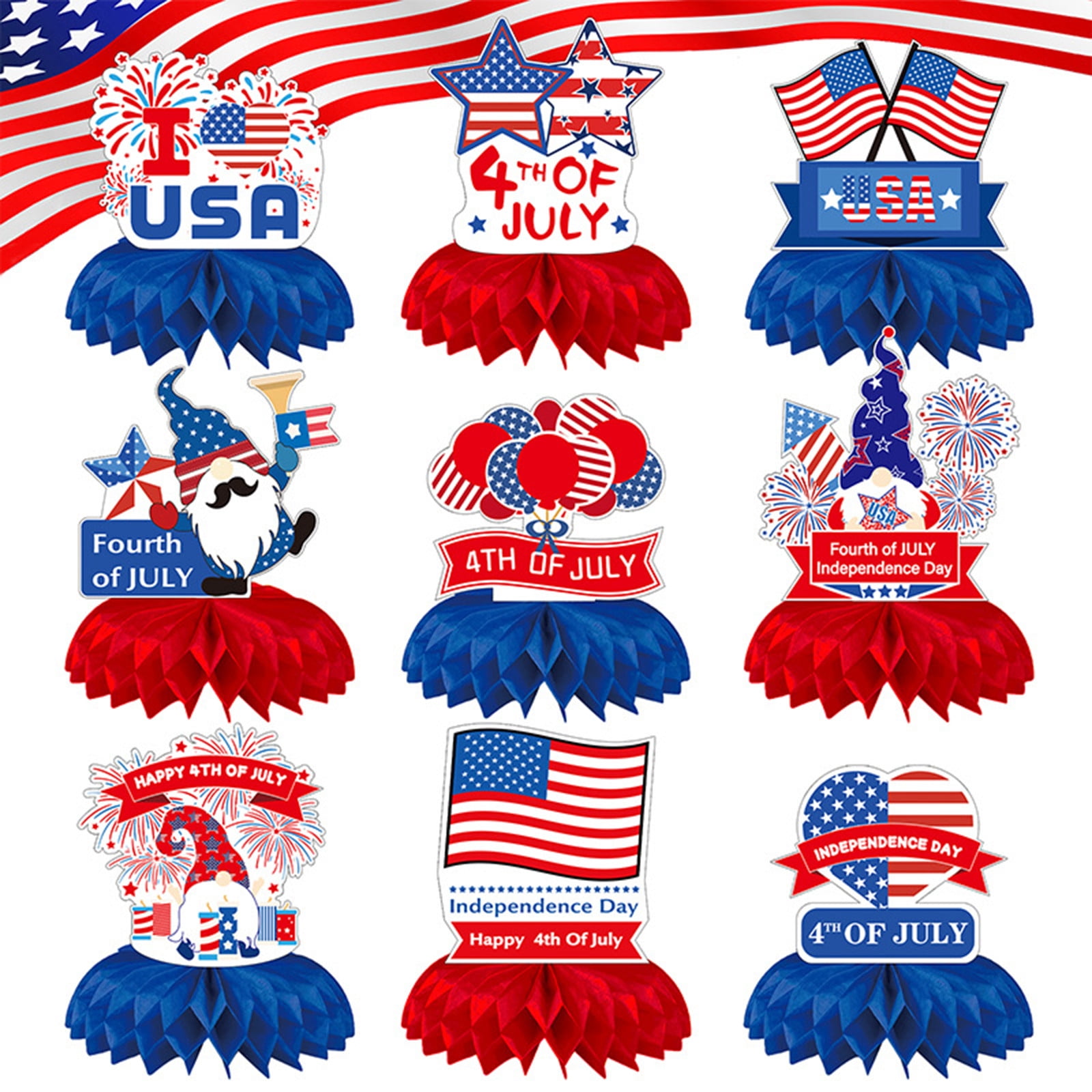 HeaCare Memorial Day Home Desk Decor 4th of July Desktop Ornament ...