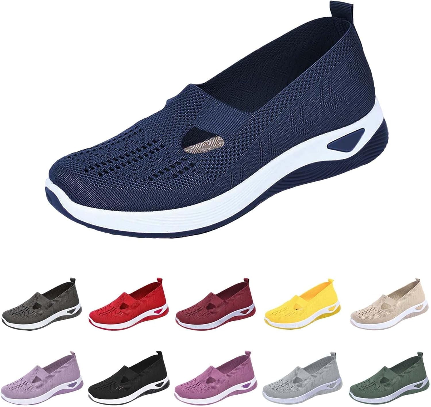 HeaCare Orthowalk Shoes for Women Orthopedic Arch Support Woven Mesh ...