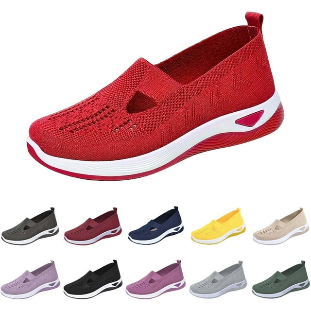 HeaCare Orthowalk Shoes for Women Orthopedic Arch Support Woven Mesh ...