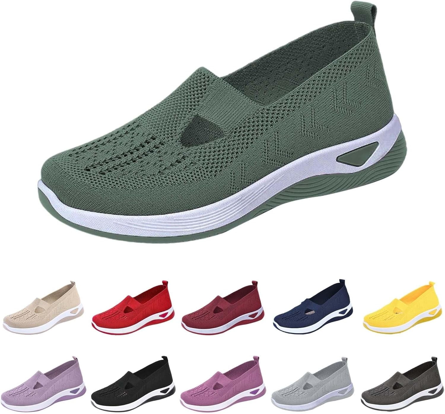 HeaCare Orthowalk Shoes for Women Orthopedic Arch Support Woven Mesh ...