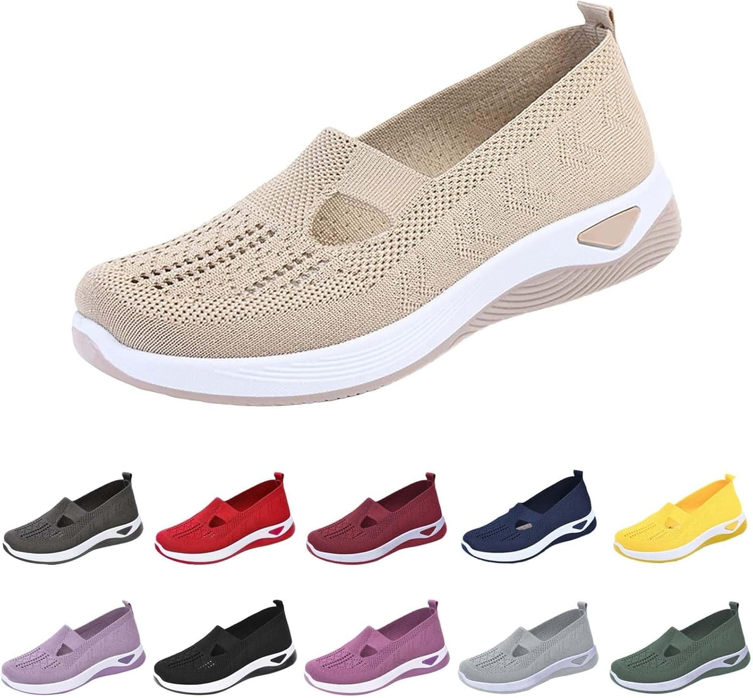 HeaCare Orthowalk Shoes for Women Orthopedic Arch Support Woven Mesh ...