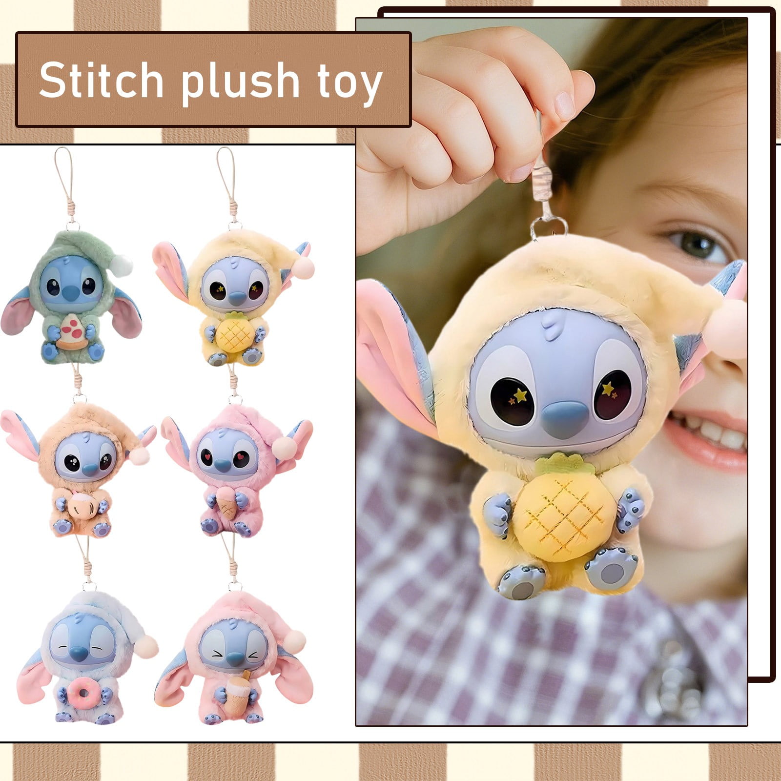 HeaCare Stitch Plushie Blind Box - 6PCS Kawaii Mystery Box Stitch ...