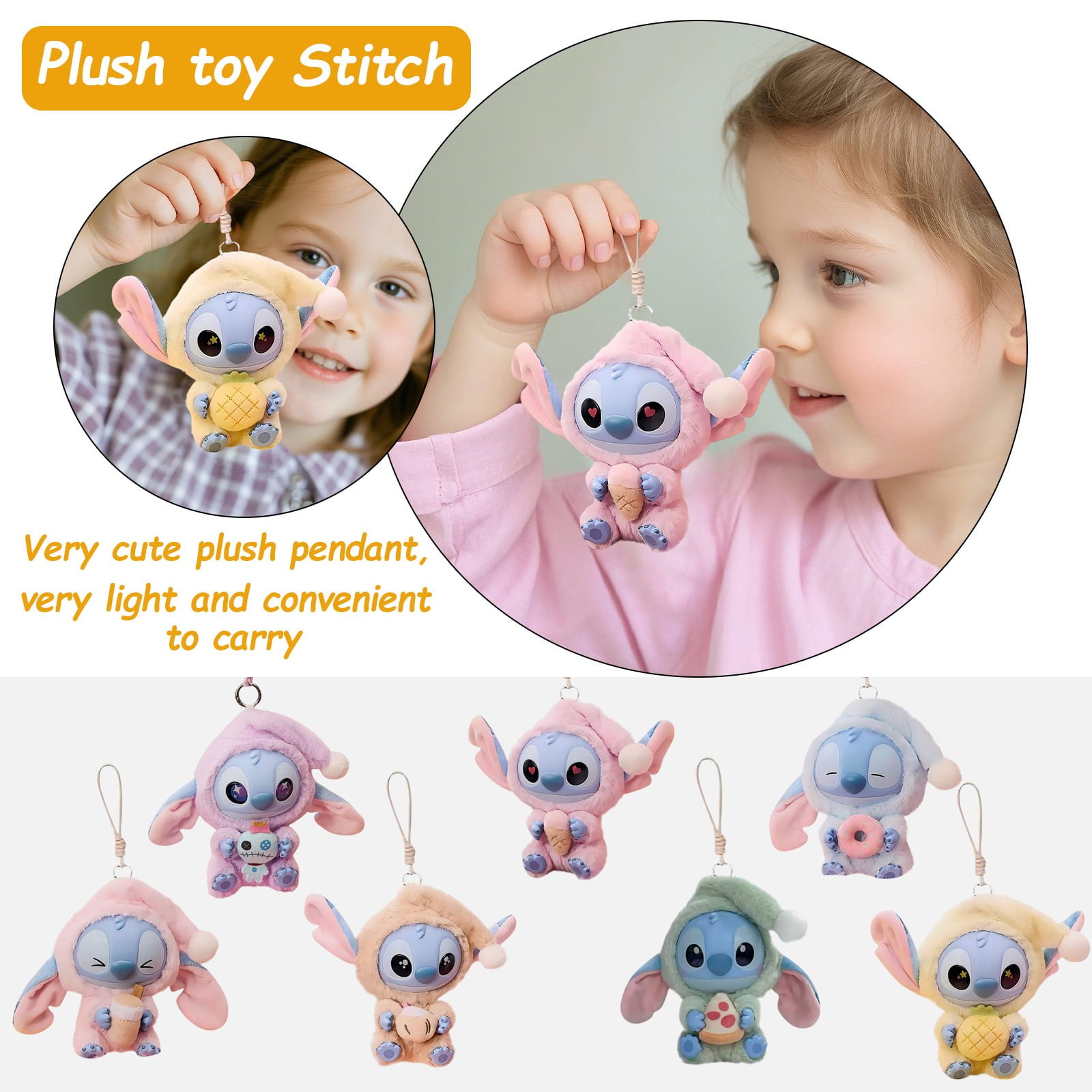 HeaCare Stitch Plushie Blind Box - 7PCS Kawaii Mystery Box Stitch ...