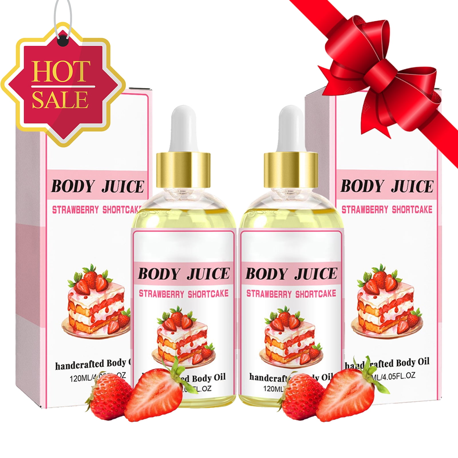 Heacare Strawberry Shortcake Body Juice Oil Strawberry Scented