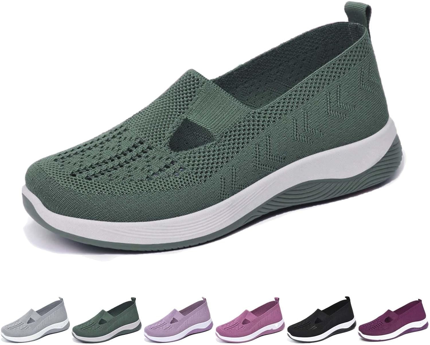 HeaCare Women's Woven Orthopedic Breathable Soft Shoes, Memory Foam Go ...