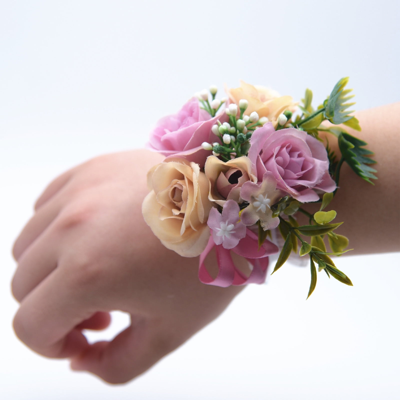 HeaCare Wrist Corsage Wristlet and Boutonniere Set for Wedding ...