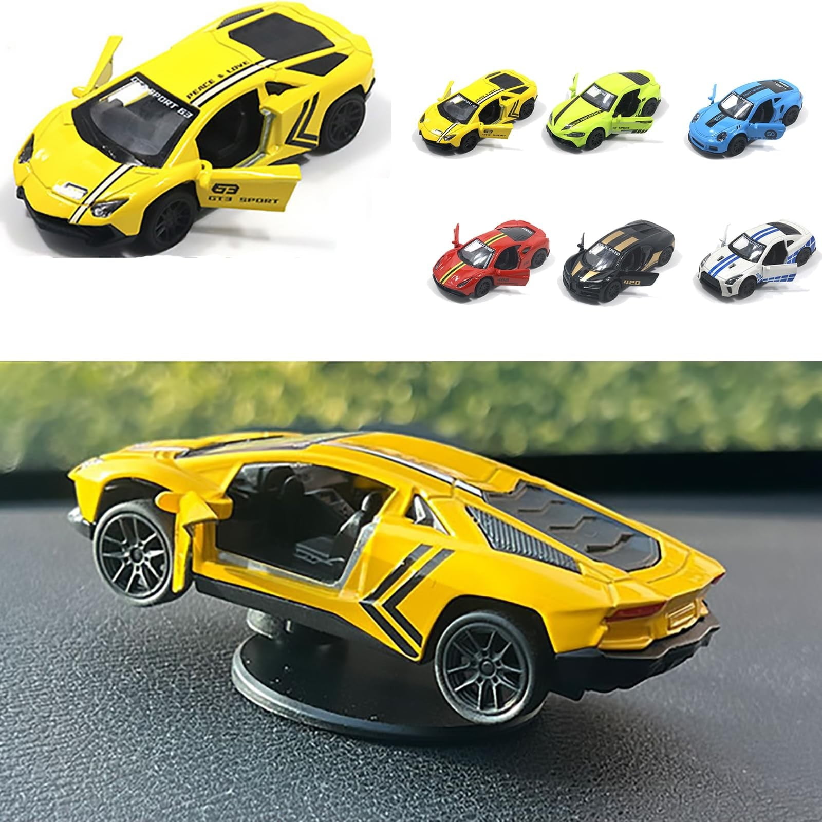 HeaDream 4.1" Bugatti Model Car Decor Drift Dash Car Ornament, Auto ...