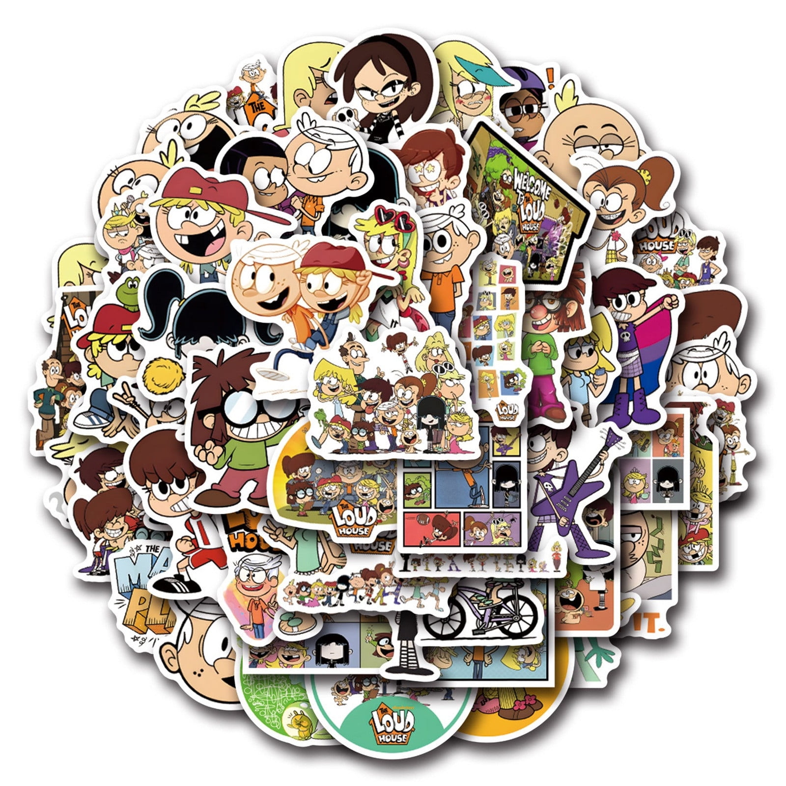 HeaDream 55PCS The Loud House Stickers Bulk Stickers, Vinyl Stickers ...