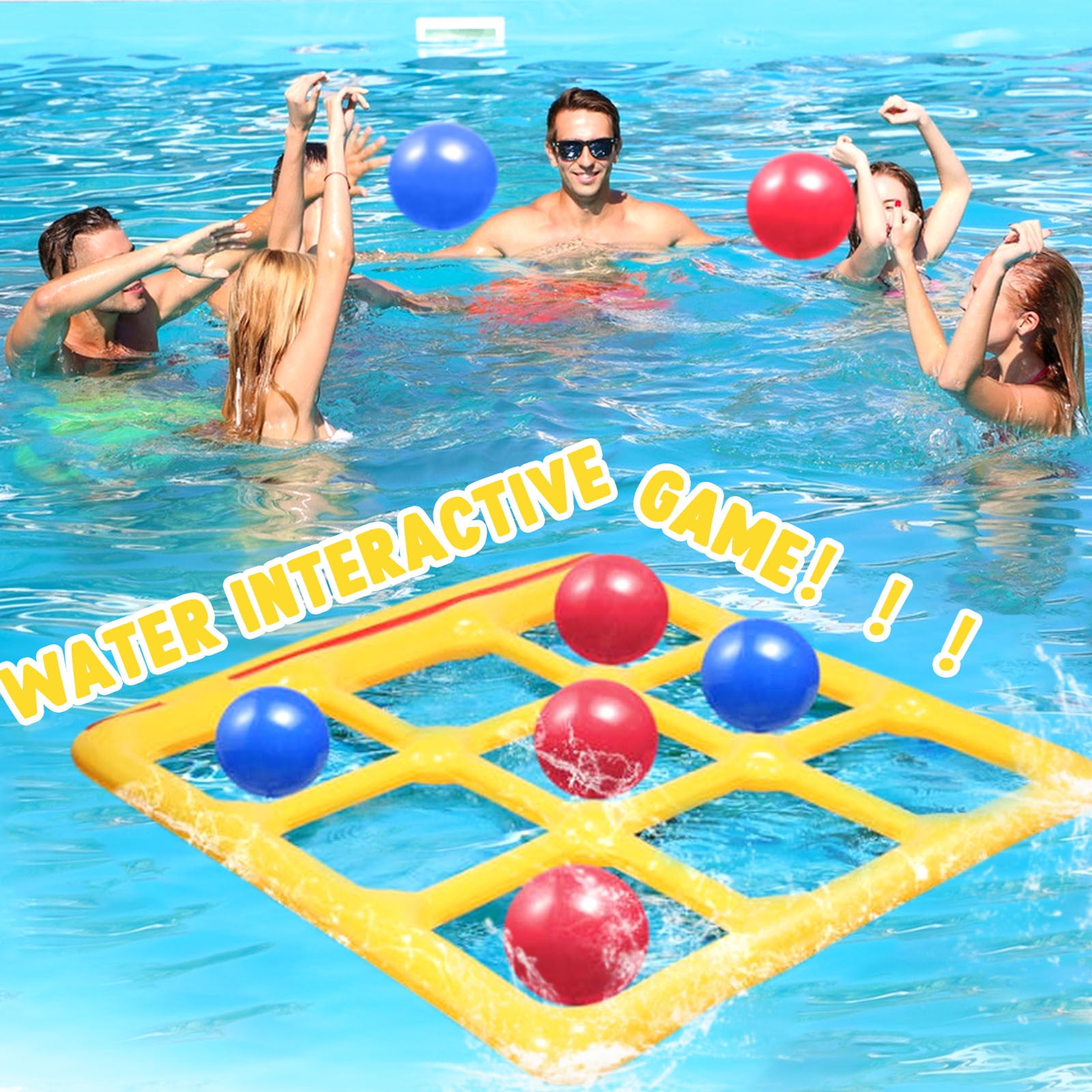 HeaDream 56" Inflatable Tic Tac Toe Floating Pool Game - Giant Tic Tac Toe Game,Outdoor Indoor ...