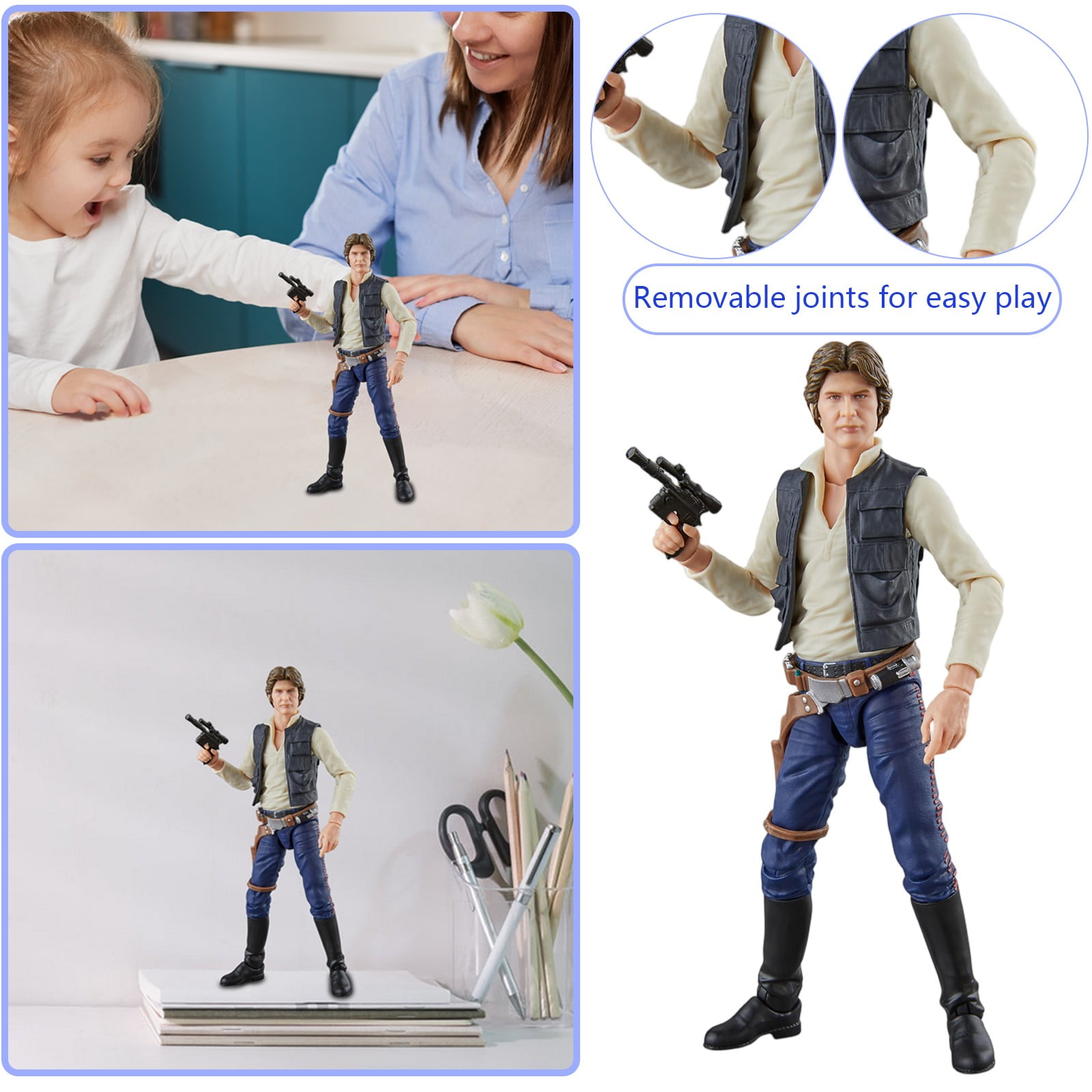 HeaDream 6 Inch Space Odyssey Creative Resin Toy Model Han Solo Action ...