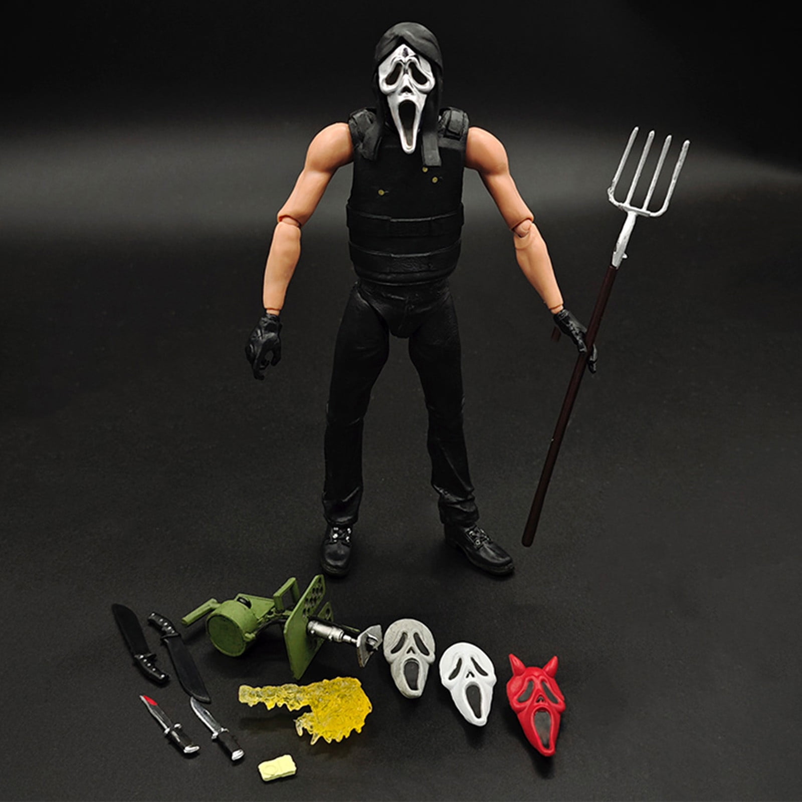 HeaDream 9.25" Scream, Ghostface Action Figure, Ghostface Figure ...
