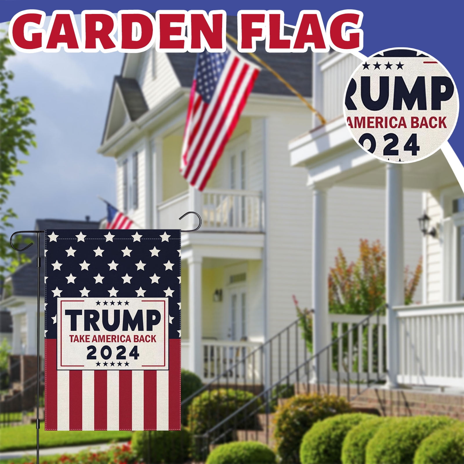 HeaDream Double Side Trump 2024 Trump Flags, Make America Great Again ...