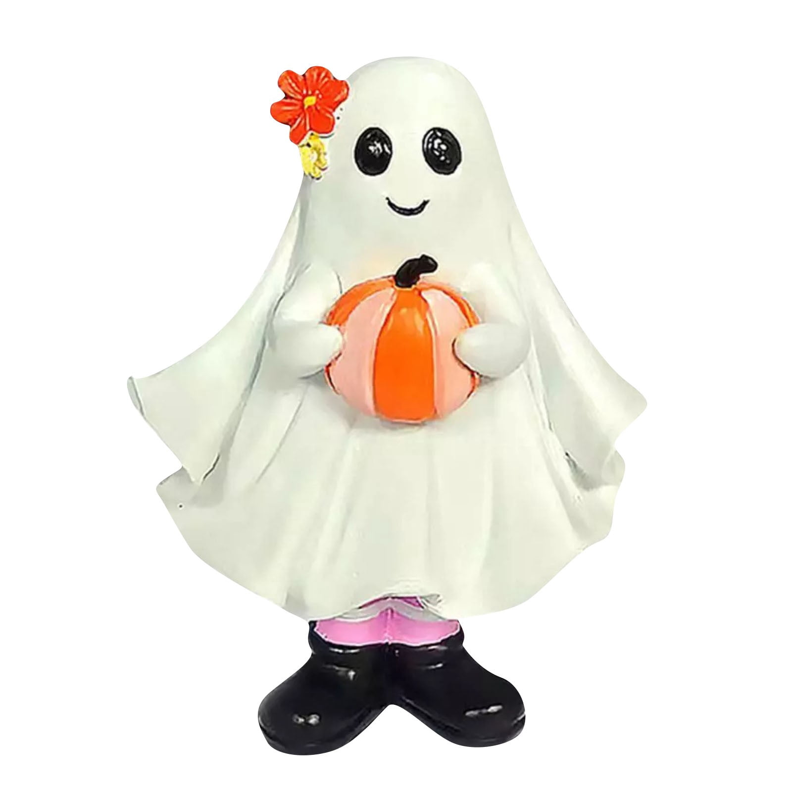 HeaDream Party Decorations Gruesome Pumpkins Ghost Resin Statue Ghost ...