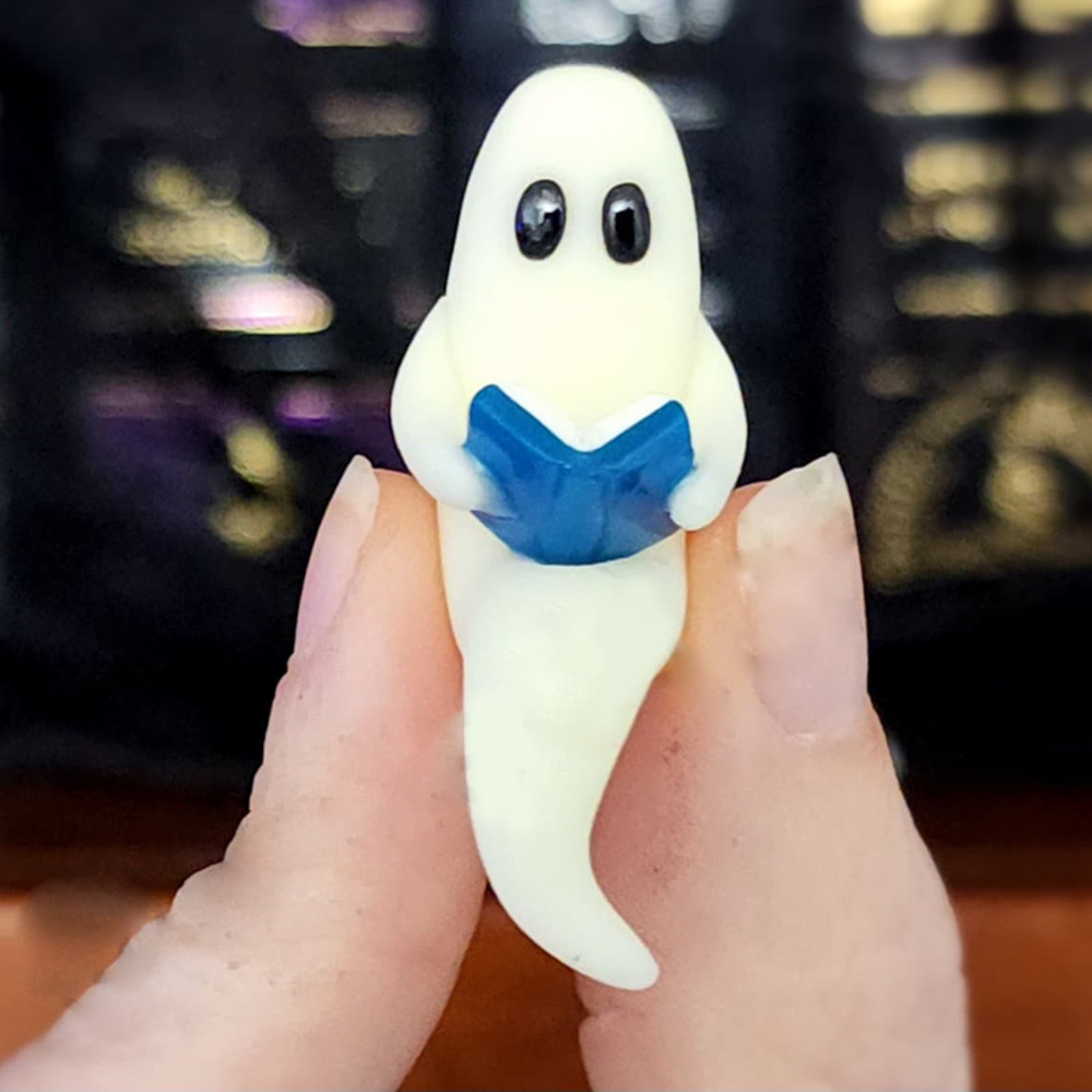 HeaDream Home Decor Eerie Halloween Glow Ghost Miniature Figurines ...
