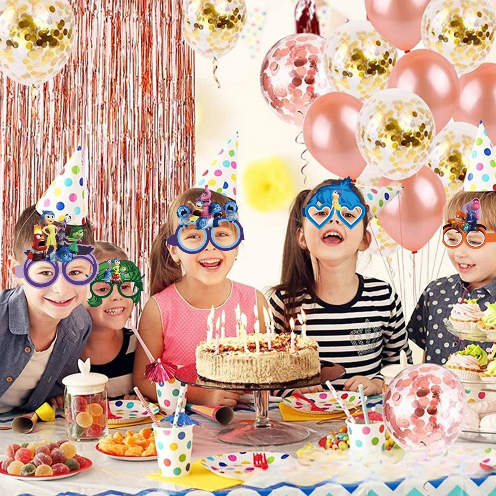 HeaDream Inside Out 2 Party Favors Glasses, 6PCS Set Inside Out 2 ...