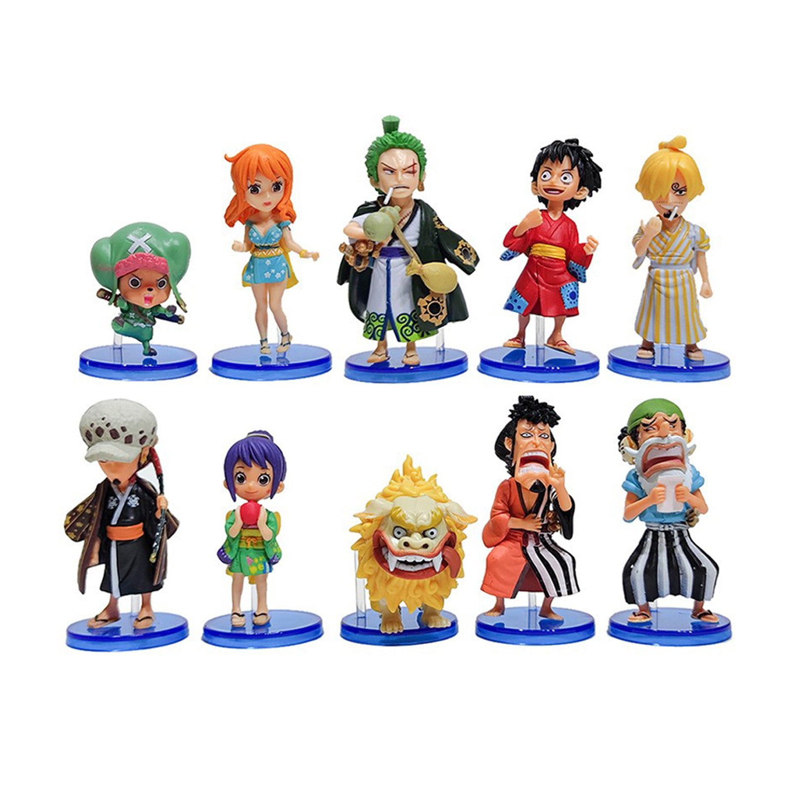 HeaDream One Piece Figure Kids Toys 10PCS Set, Anime Characters Model ...