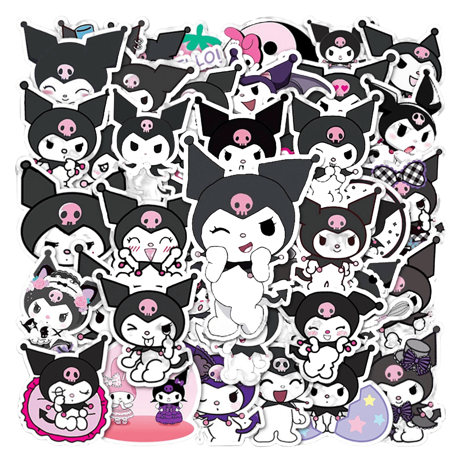 HeaDream Sanrio 50-Piece Cute Cartoon Character Sticker Pack for Kids ...
