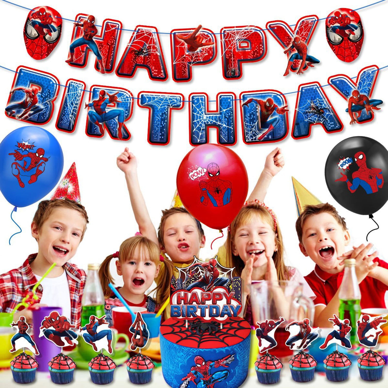 HeaDream Spider-man Party Supplies, Party Decorations Spider-man ...