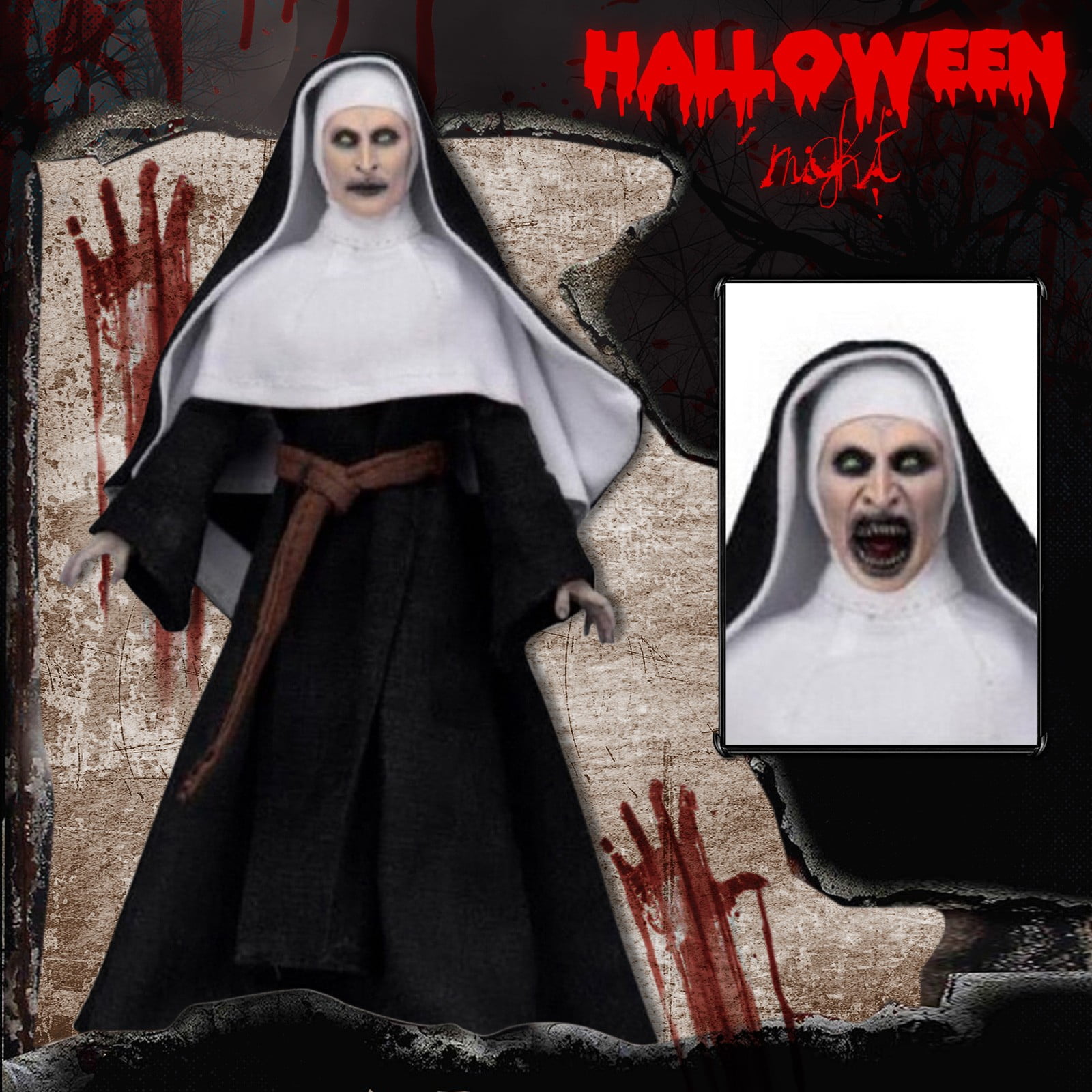 HeaDream The Nun Figure Back to School Decoration Gift, 7.7" Horror ...