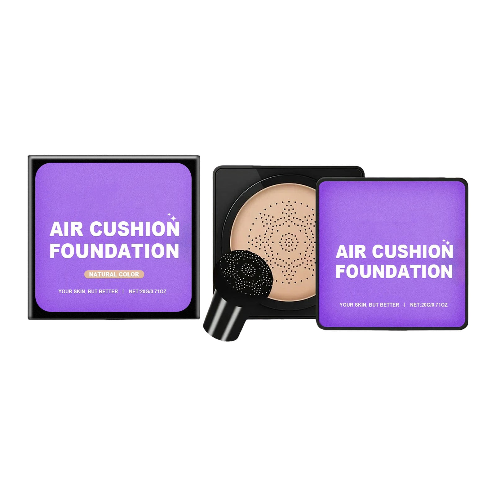 Head Air Cushion Foundation Skin Instant Glow Oil Controlled Light And ...