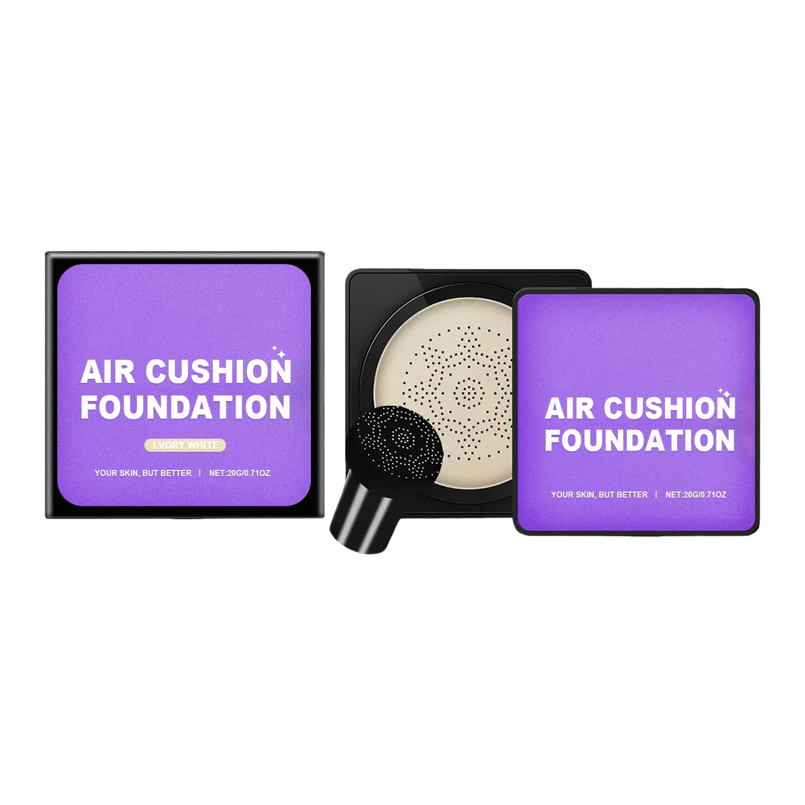 Head Air Cushion Foundation Skin Instant Glow Oil Controlled Light And ...