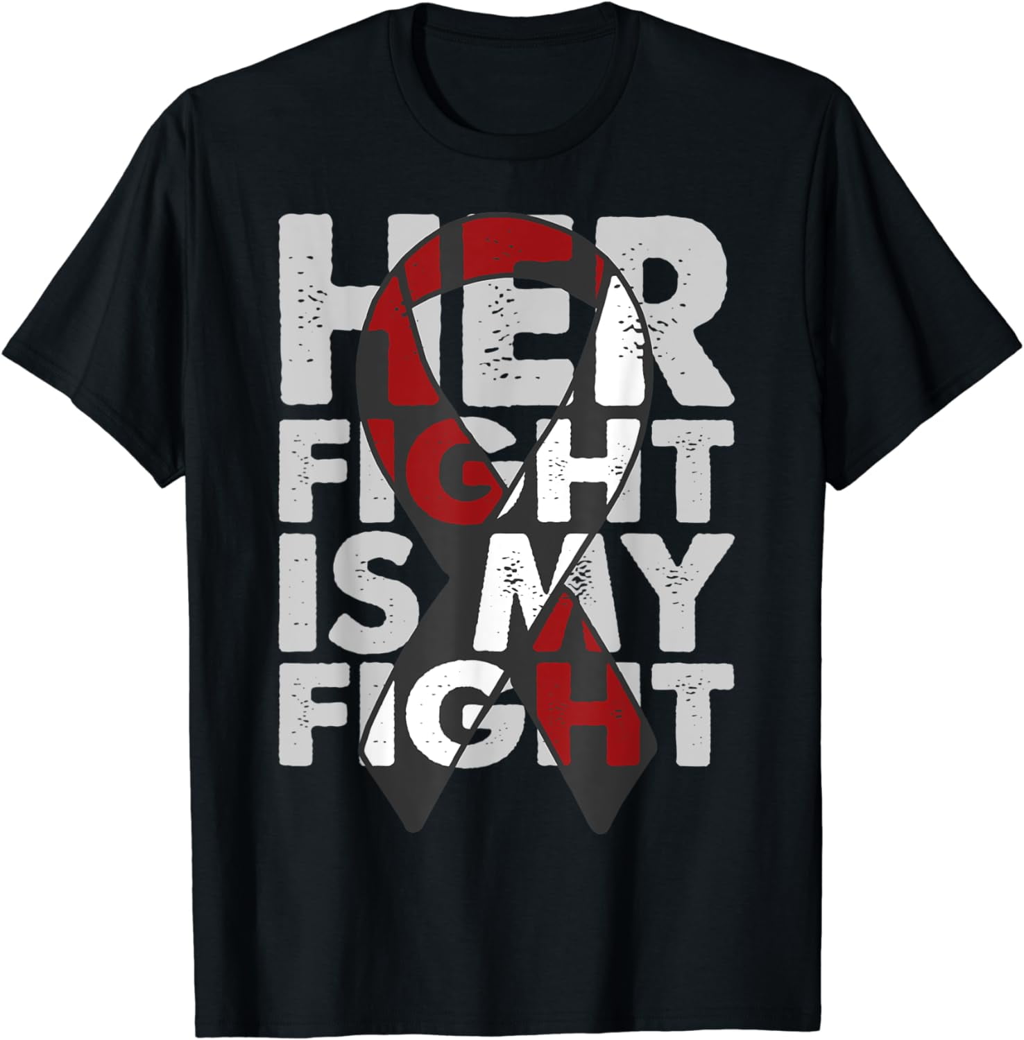 Head And Neck Cancer Her Fight Is My Fight Awareness Tshirt - Walmart.com