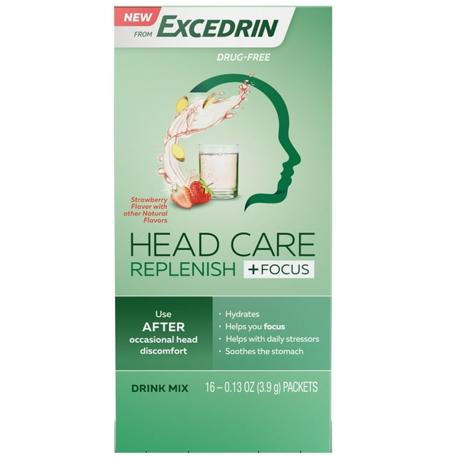 Head Care Replenish +Focus From Excedrin Drink Mix for Head Health ...
