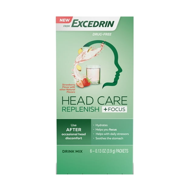 Head Care Replenish +Focus From Excedrin Drink Mix for Head Health ...